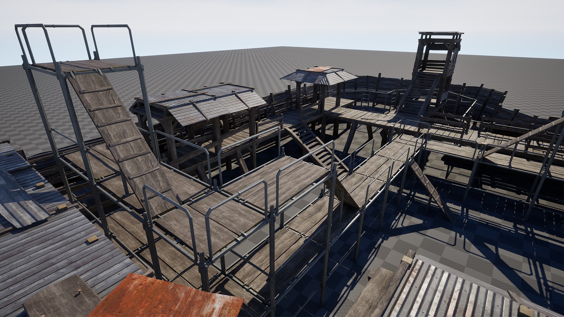 Modular Post-Apocalyptic Base/Outpost in Props - UE Marketplace