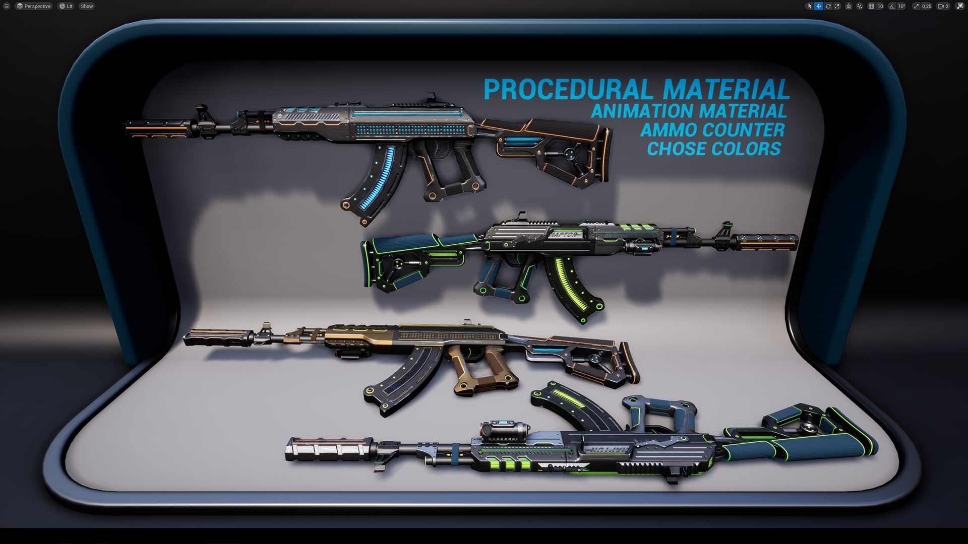 SCI-FI ASSAULT RIFLE - AK-47, 카테고리 무기 - UE 마켓플레이스 SCI-FI ASSAULT RIFLE - AK-47, 카테고리 무기 - UE 마켓플레이스