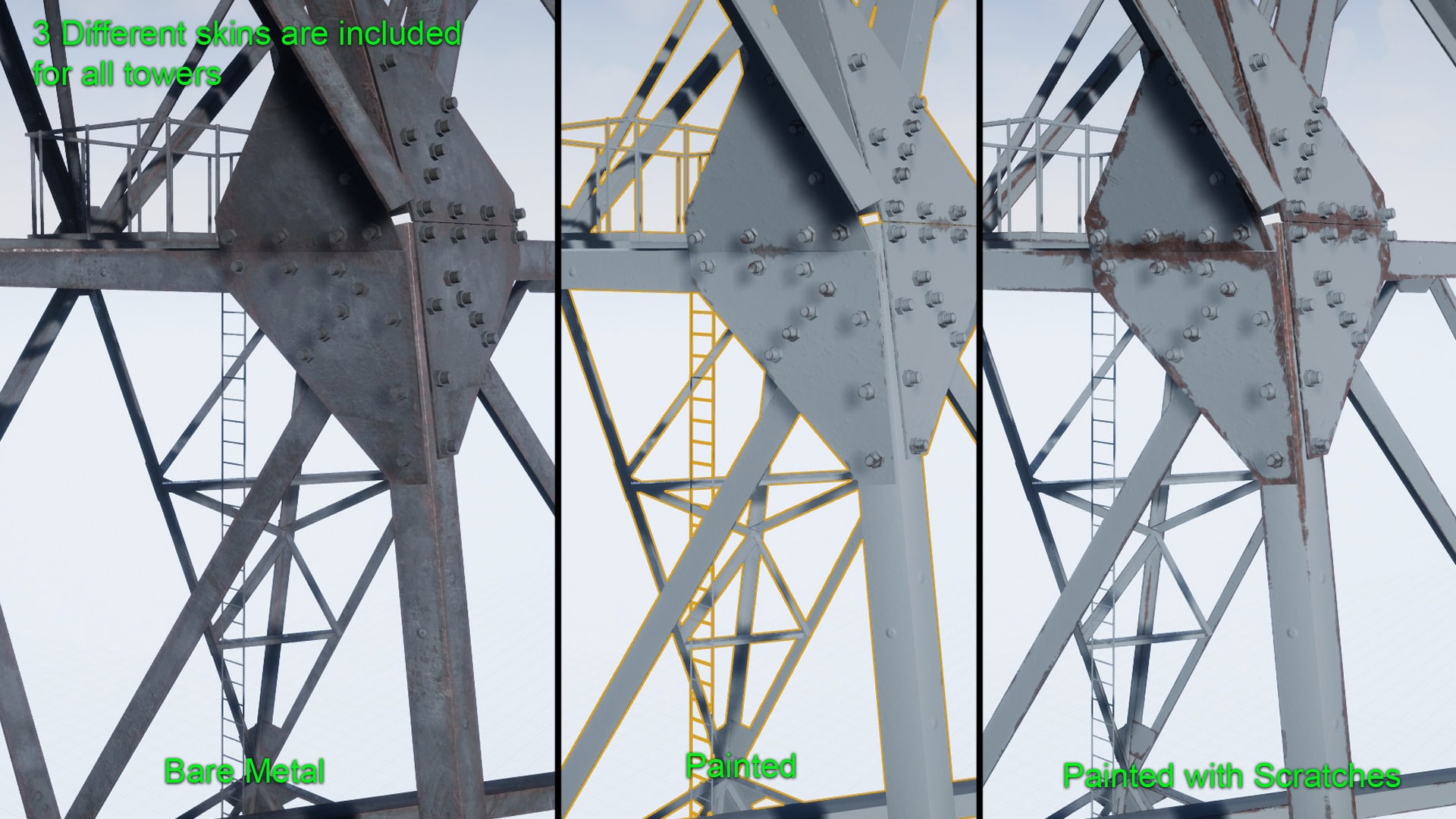 Electric Transmission Towers in Props - UE Marketplace