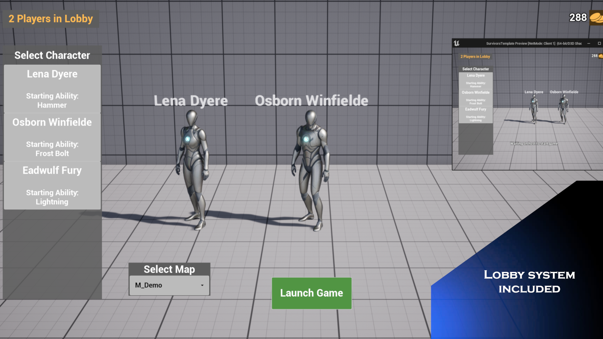 Survivors Roguelike - Multiplayer Game Template