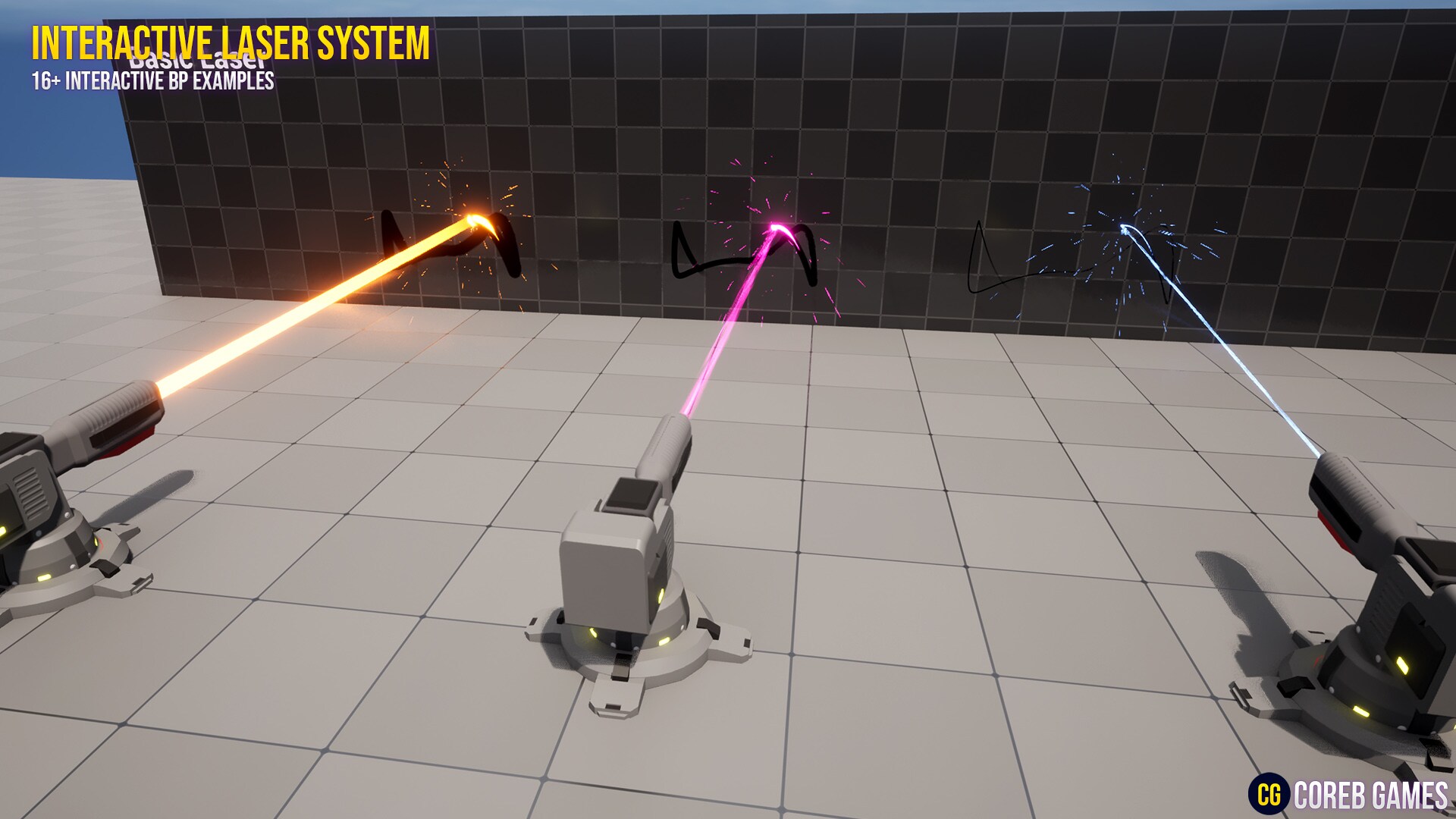 Interactive Laser System, 카테고리 블루프린트 - UE 마켓플레이스