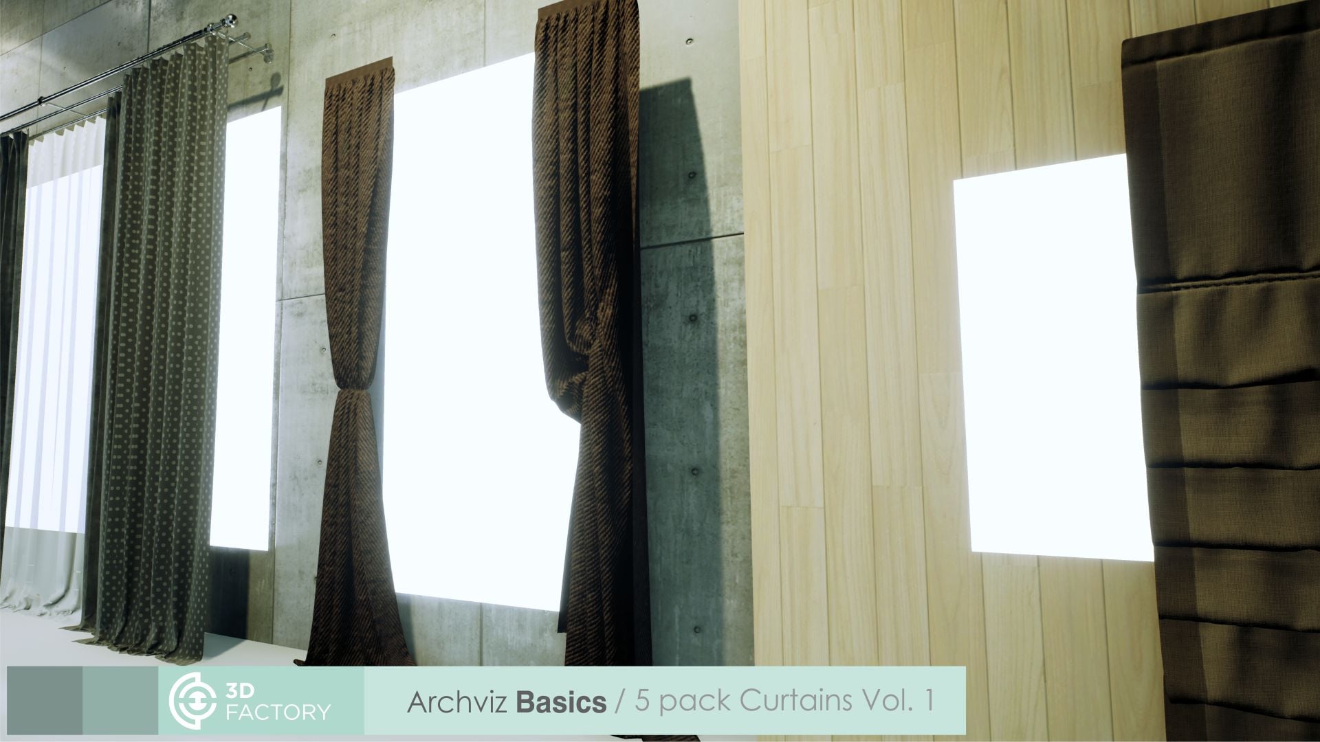 ArchViz Basics - 5 Pack Curtains in Architectural Visualization - UE ...