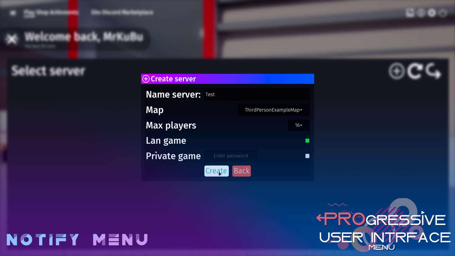 Progressive UI in Blueprints - UE Marketplace