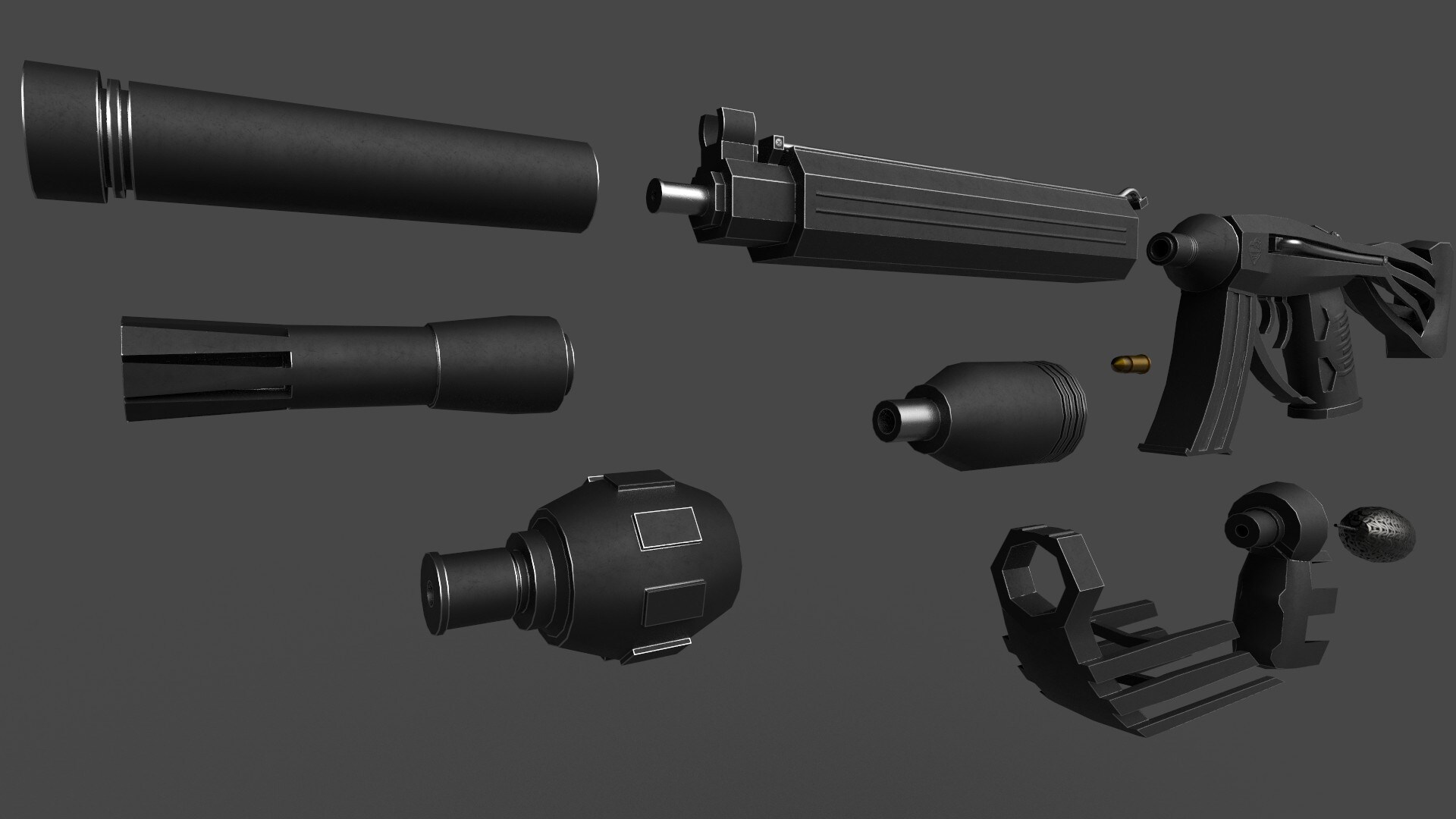 Modular Scifi Gun in Props - UE Marketplace