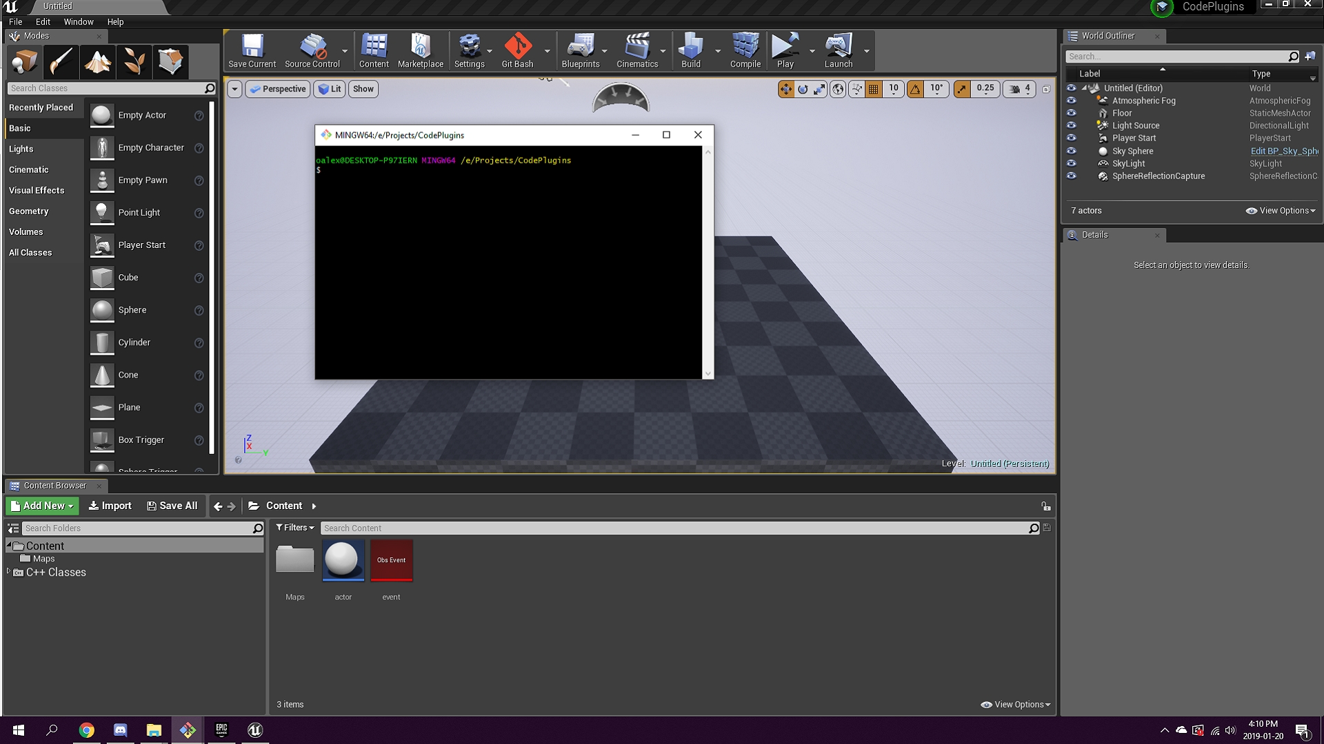 Git Bash Addon in Code Plugins - UE Marketplace