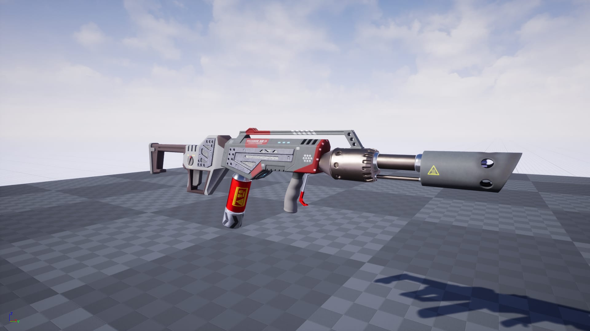 Sci-Fi Hand Flamethrower (Customizible Color) + VFX in Weapons - UE ...