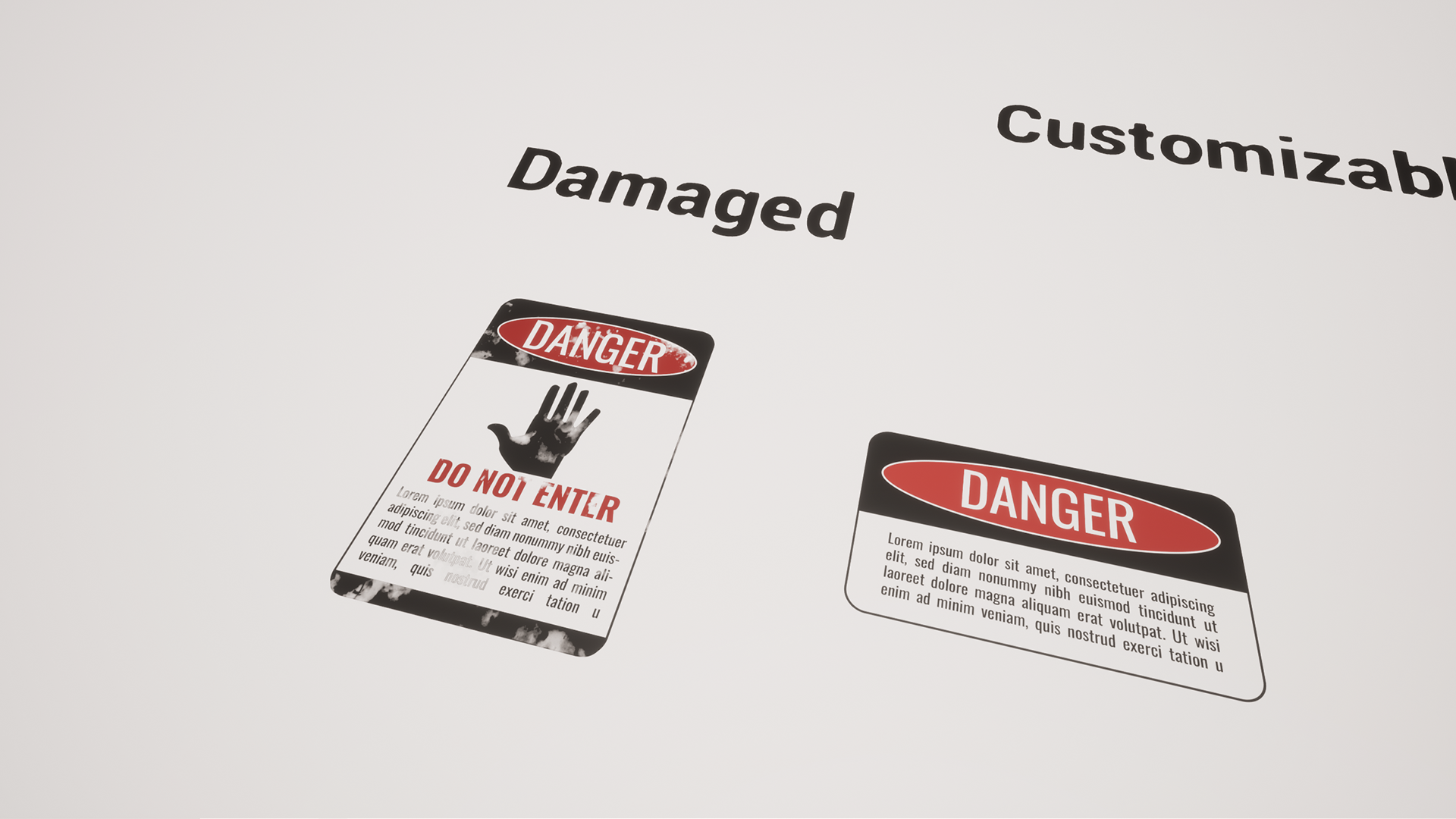 Sign Pack Decal AI SOURCES In Materials UE Marketplace Sign Pack Decal AI SOURCES In Materials UE Marketplace