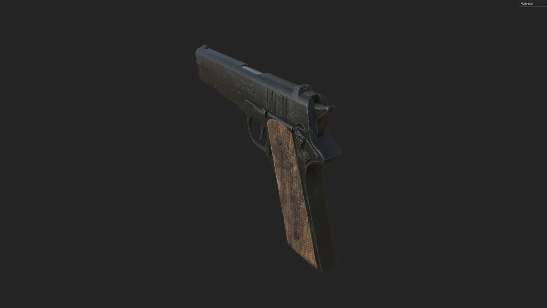 在武器创建的1911 Pistol With Animations - 虚幻引擎商城