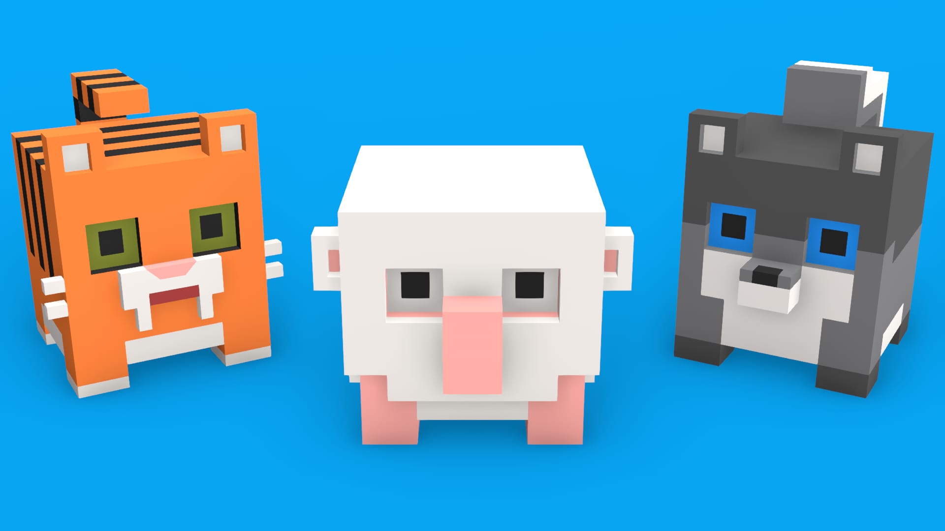 Cute Cube Animals in Characters - UE Marketplace