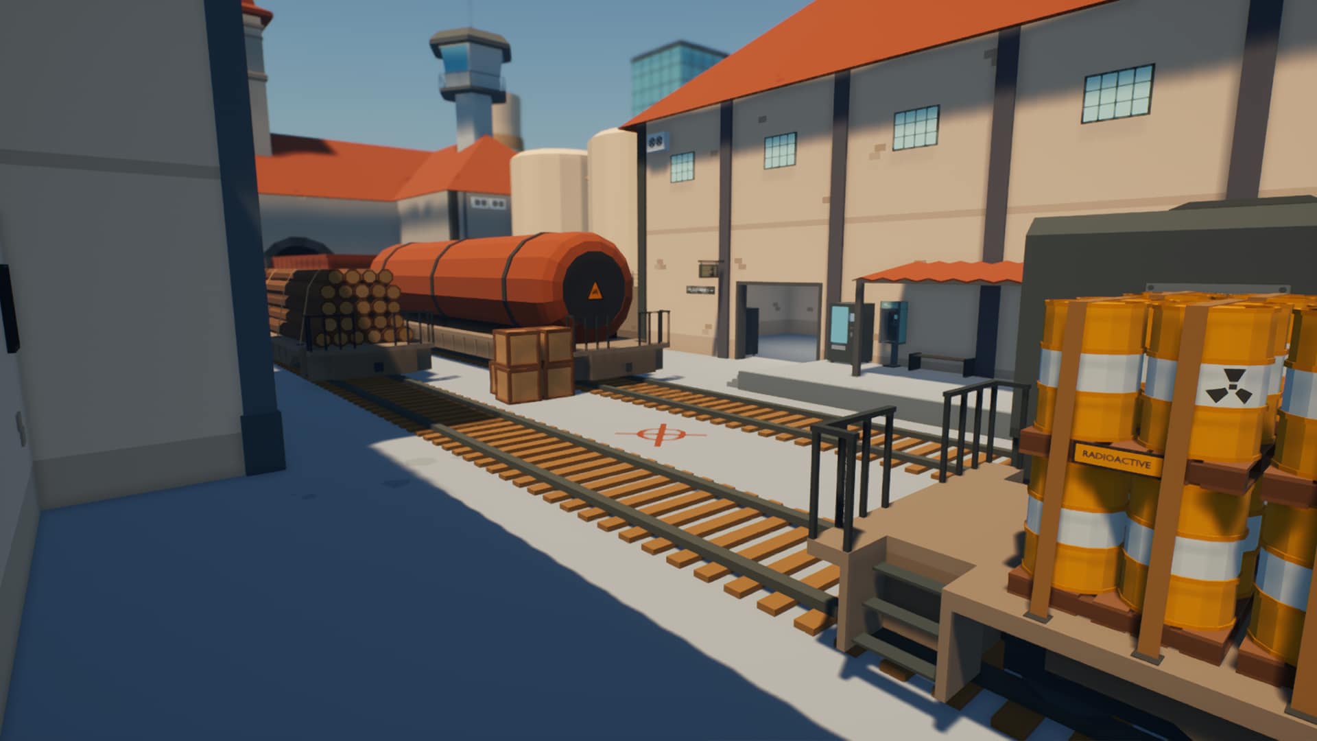在环境创建的Low Poly FPS Map Vol.5 - Shooter Railway Station Map - 虚幻引擎商城