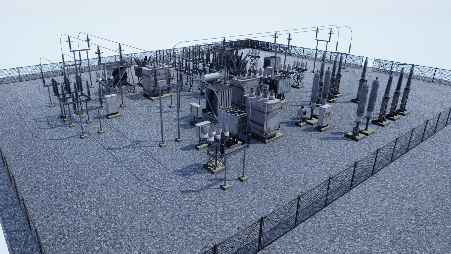 FREE - Asset - 4.26 - 4.27 - Electric Substation | Unreal Asset