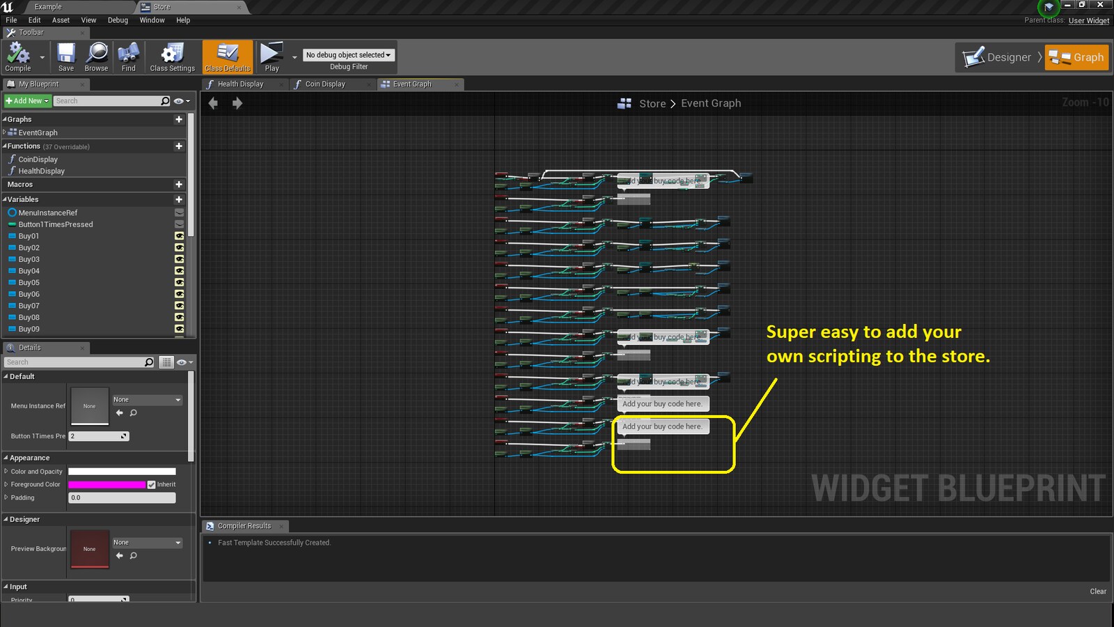 In Game Store System in Blueprints - UE Marketplace