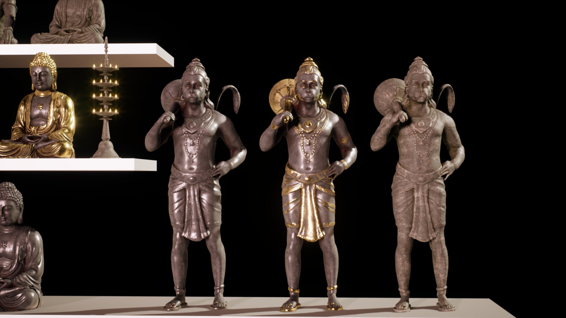 Indian Statue Pack in Props - UE Marketplace