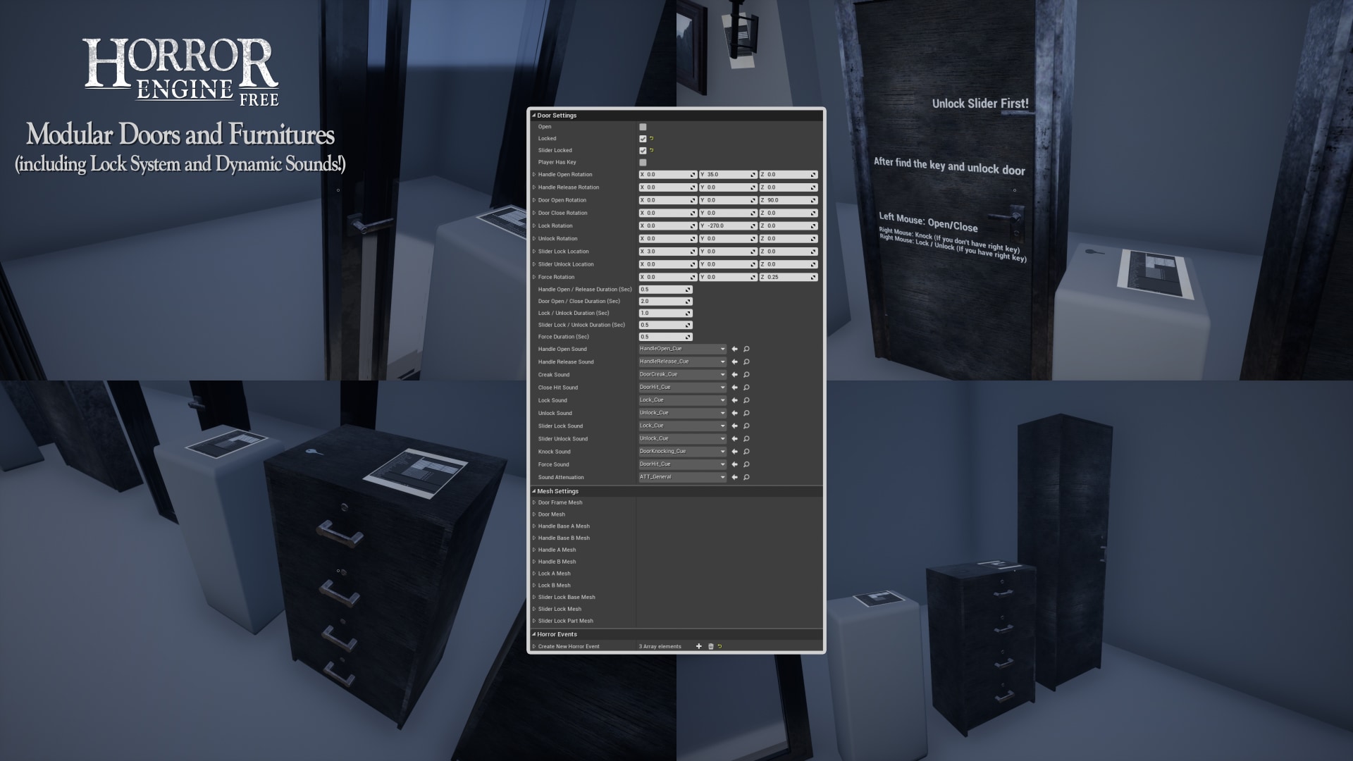 Horror Engine in Blueprints - UE Marketplace