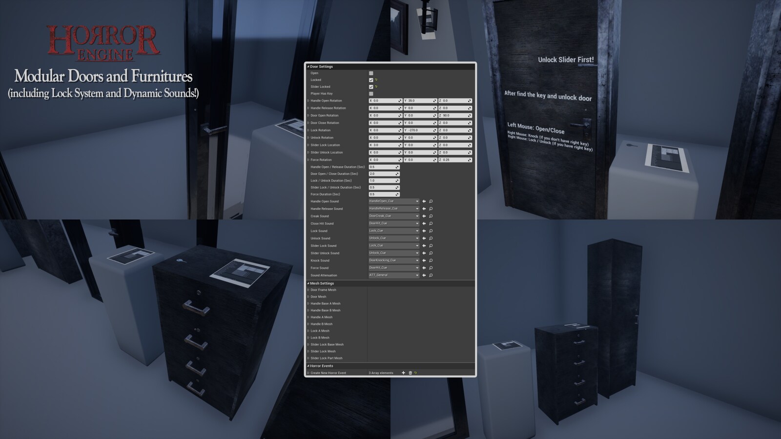 Horror Engine in Blueprints - UE Marketplace
