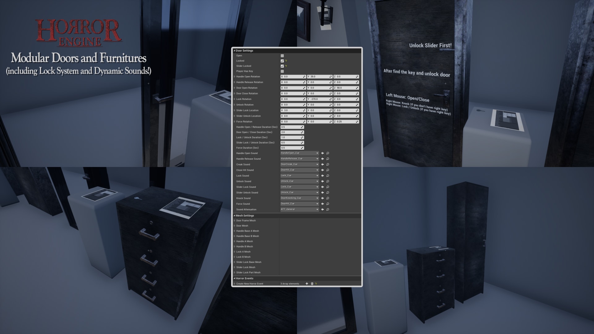 Horror Engine in Blueprints - UE Marketplace