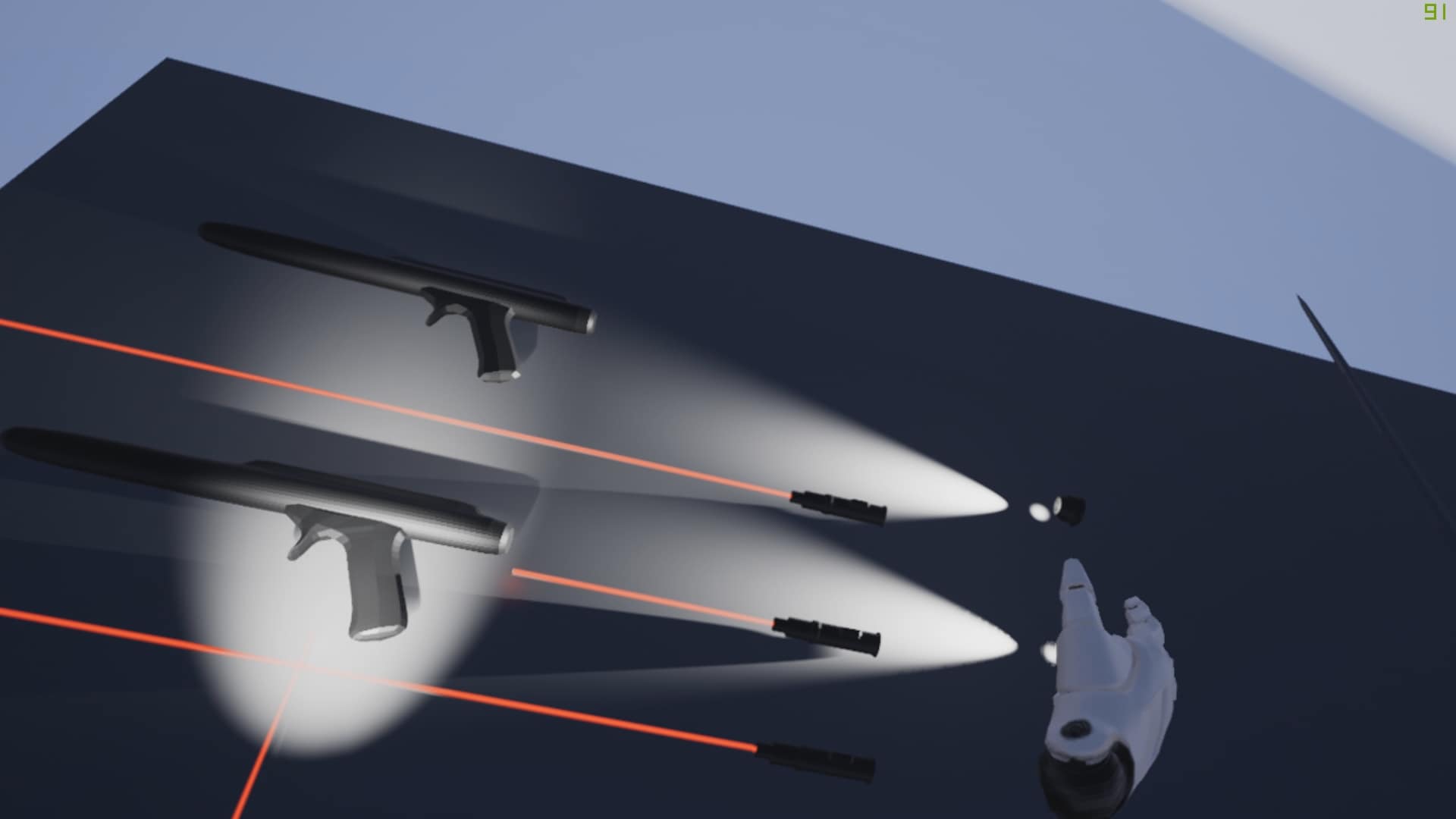 在蓝图创建的vr Attachment System 虚幻引擎商城