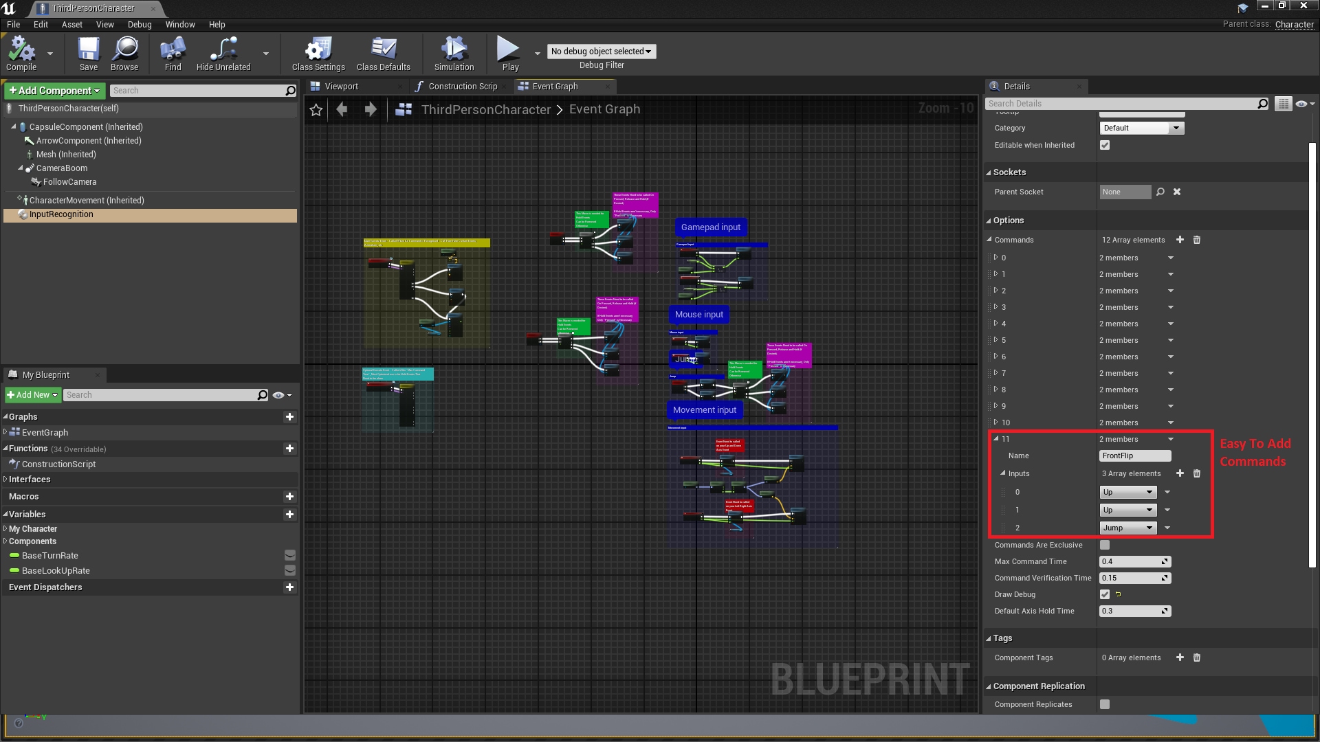 Basic Blueprint Command Recognition in Blueprints - UE Marketplace