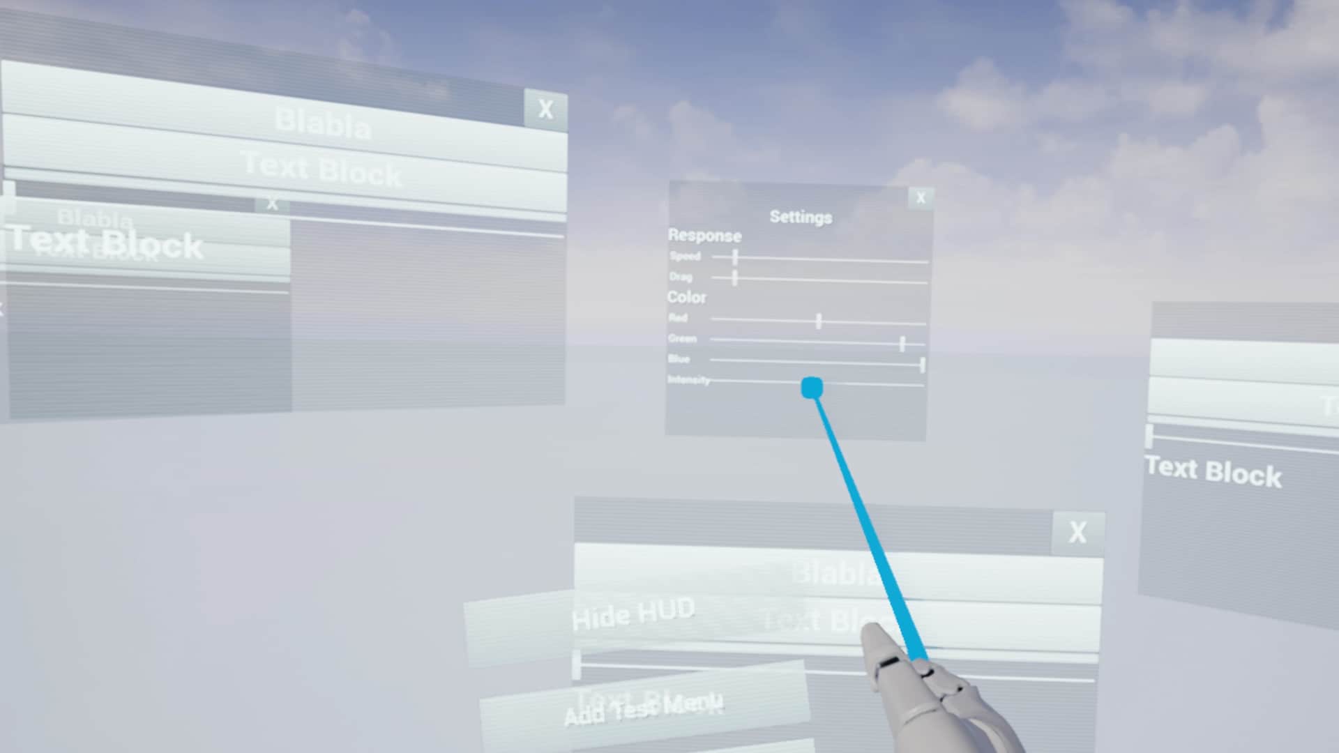 在蓝图创建的vr Radial Hud 虚幻引擎商城