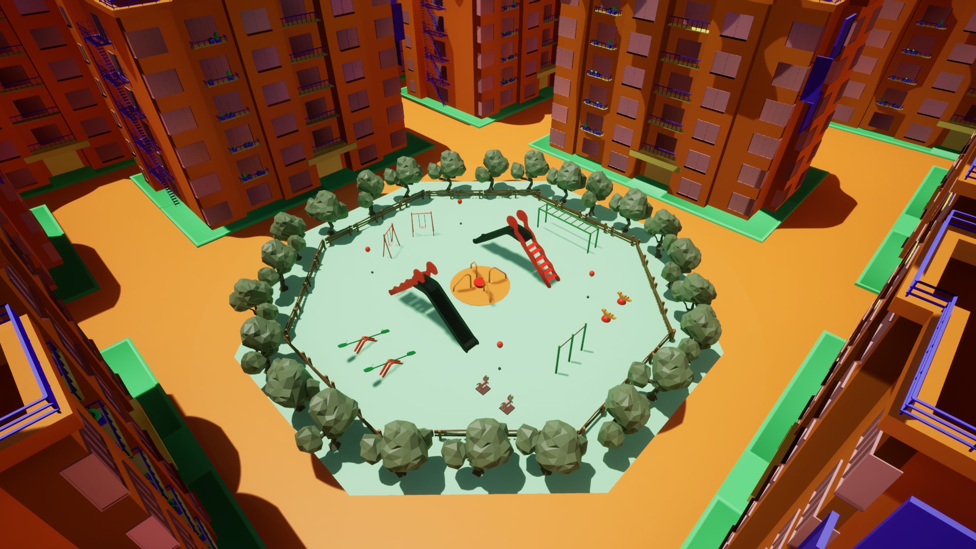 Physics Based Playground in Blueprints - UE Marketplace