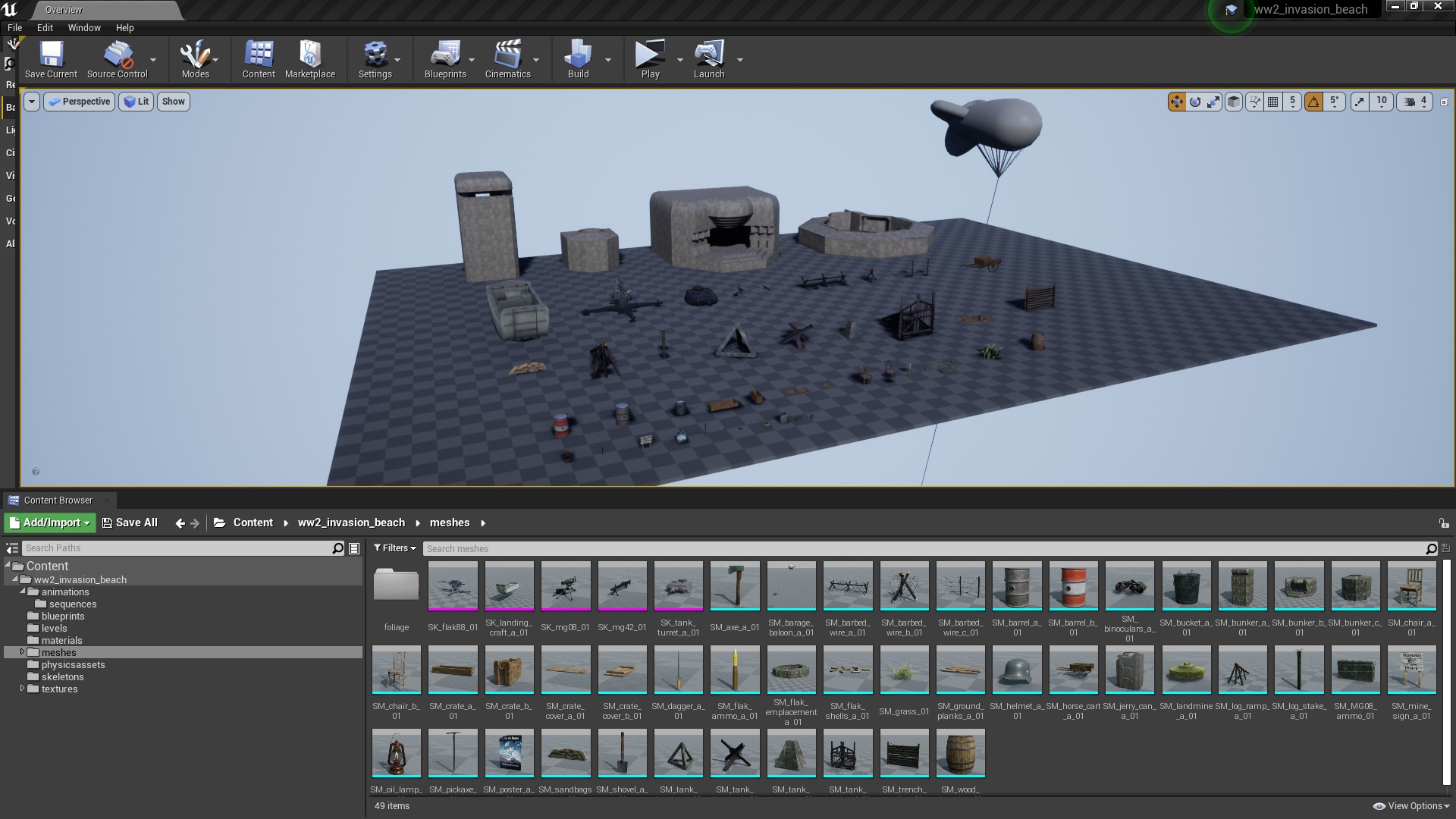WW2 Invasion Beach in Environments - UE Marketplace