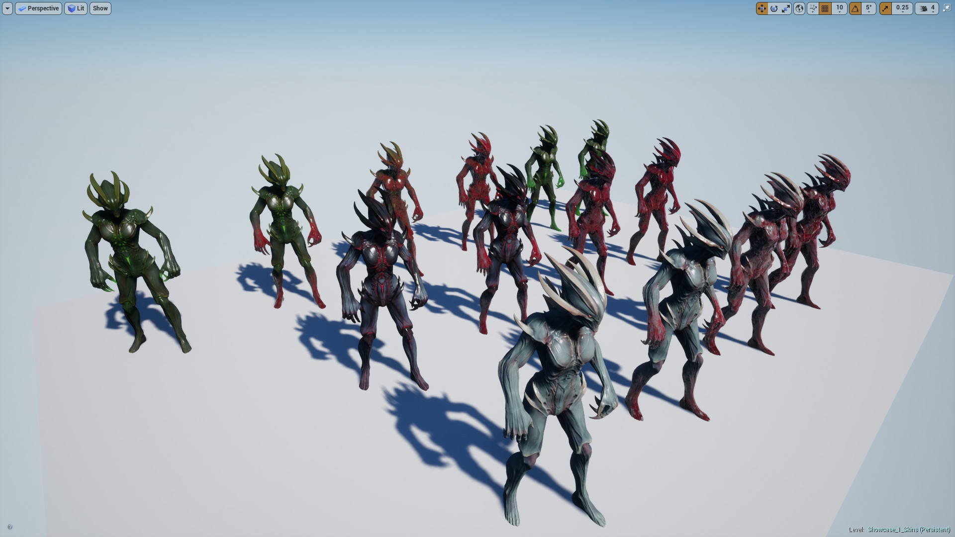 在角色创建的Alien Monster Queen - 虚幻引擎商城