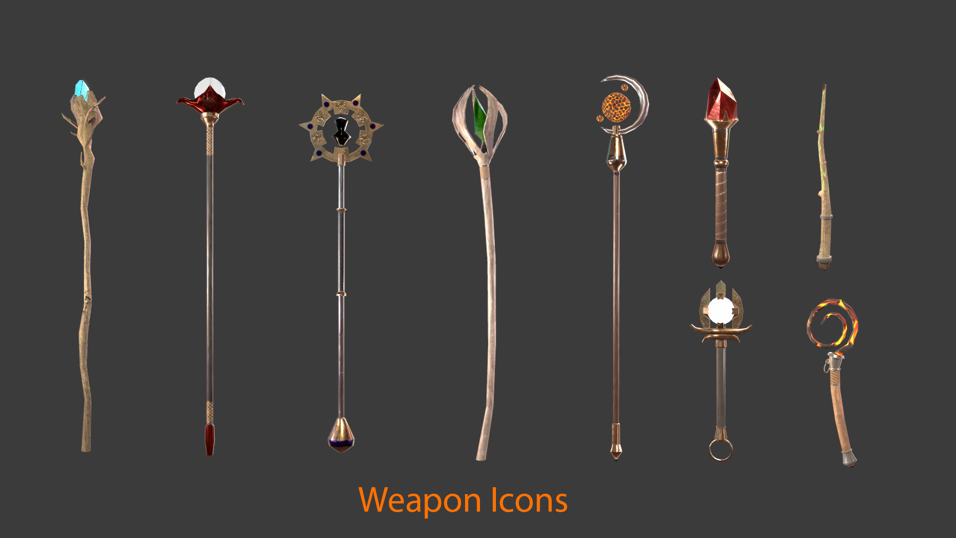 Fantasy Warlock Weapons by Prop Garden LLC in Weapons - UE4 Marketplace