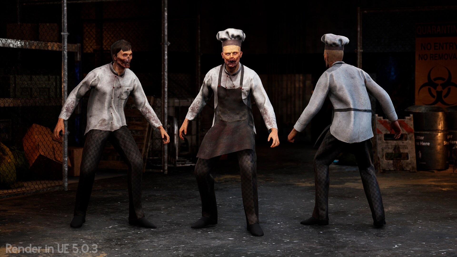 在角色创建的Urban zombie modular pack - 虚幻引擎商城