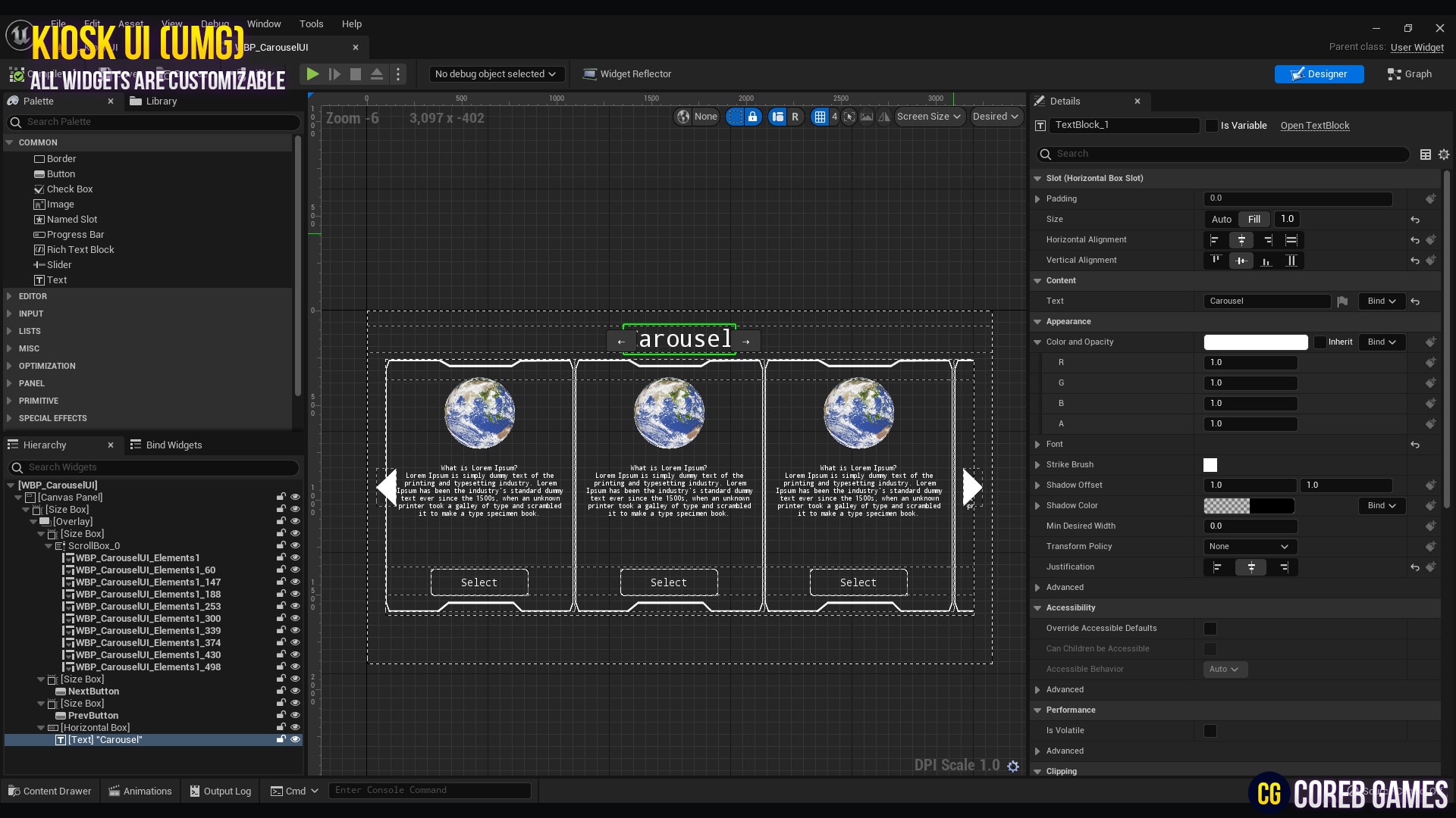Kiosk Ui Umg Design Pack In Blueprints Ue Marketplace