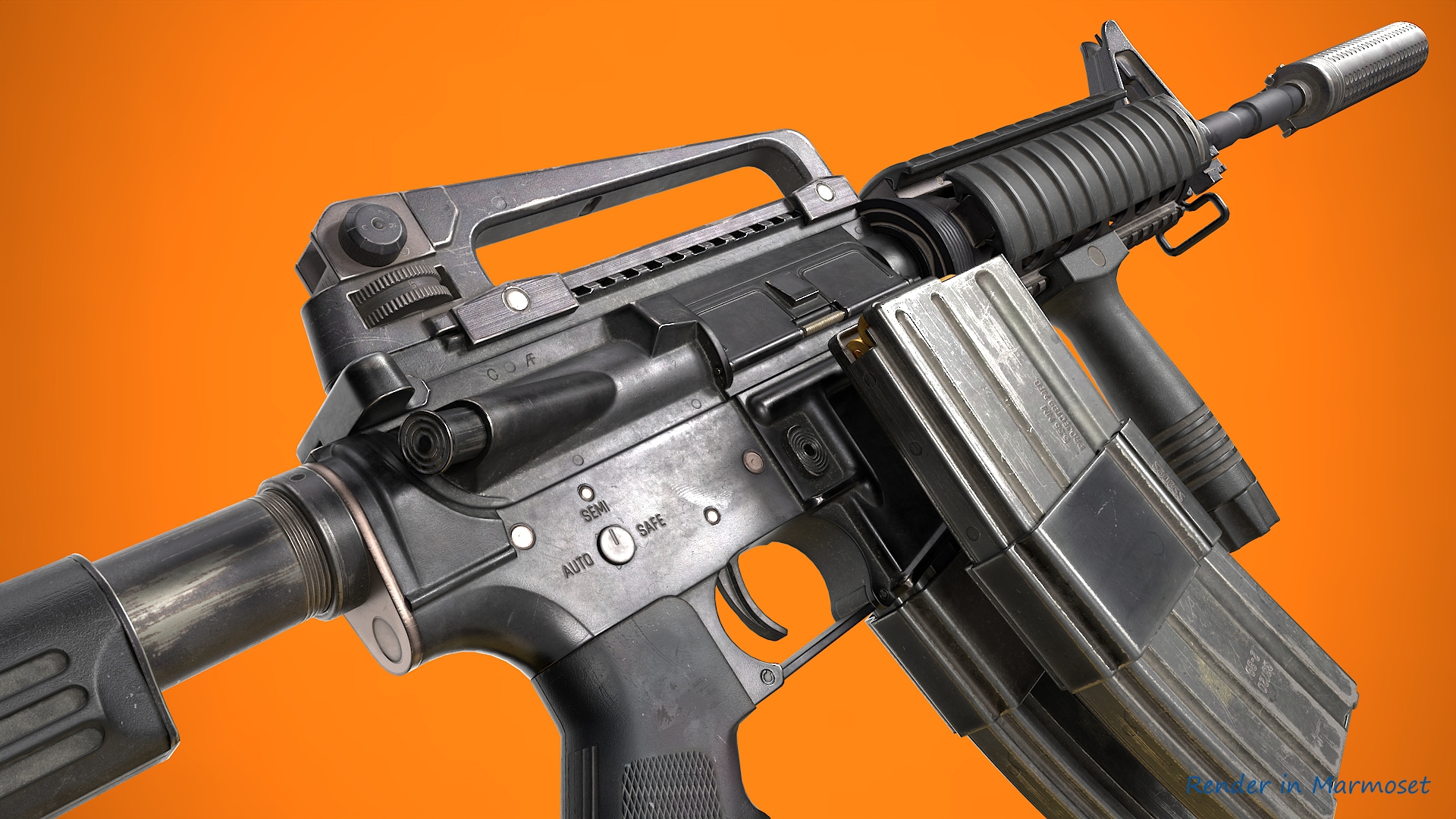 在武器创建的M4A1 Assault Rifle - 虚幻引擎商城