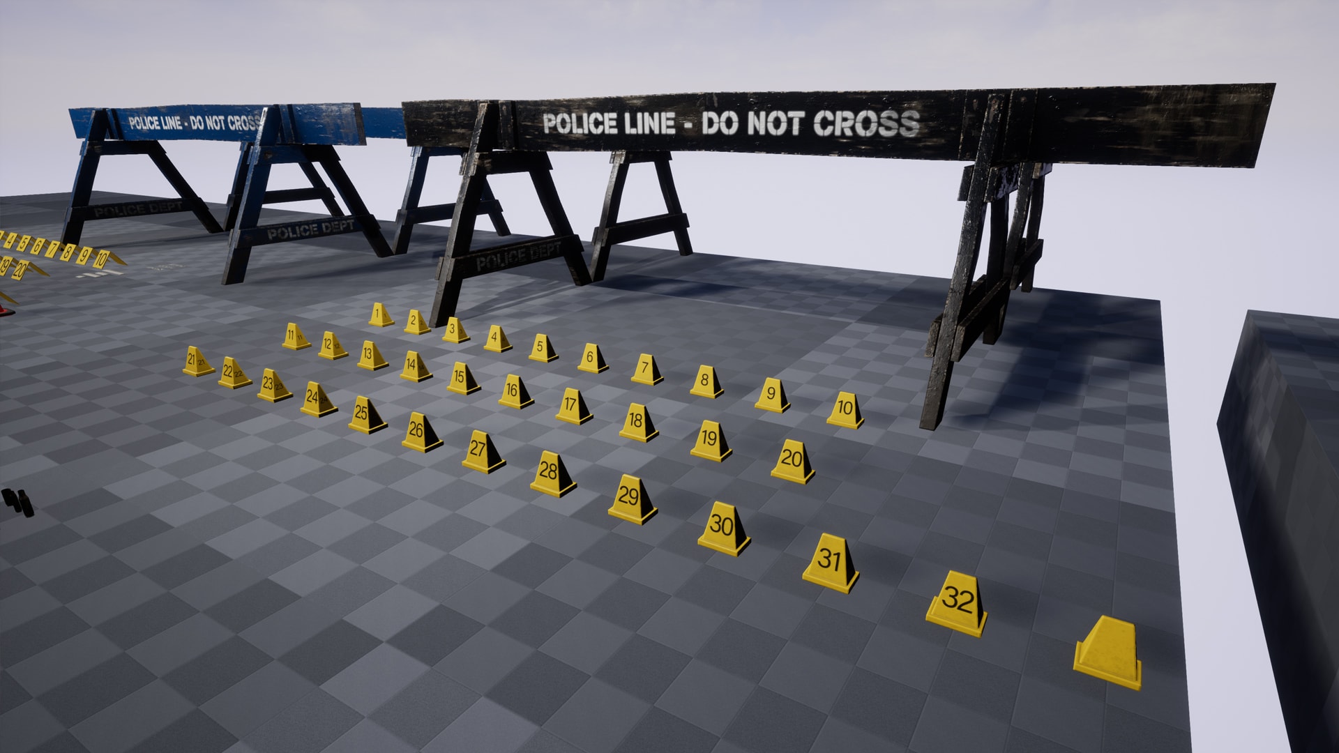在道具创建的Crime Scene Assets - 虚幻引擎商城