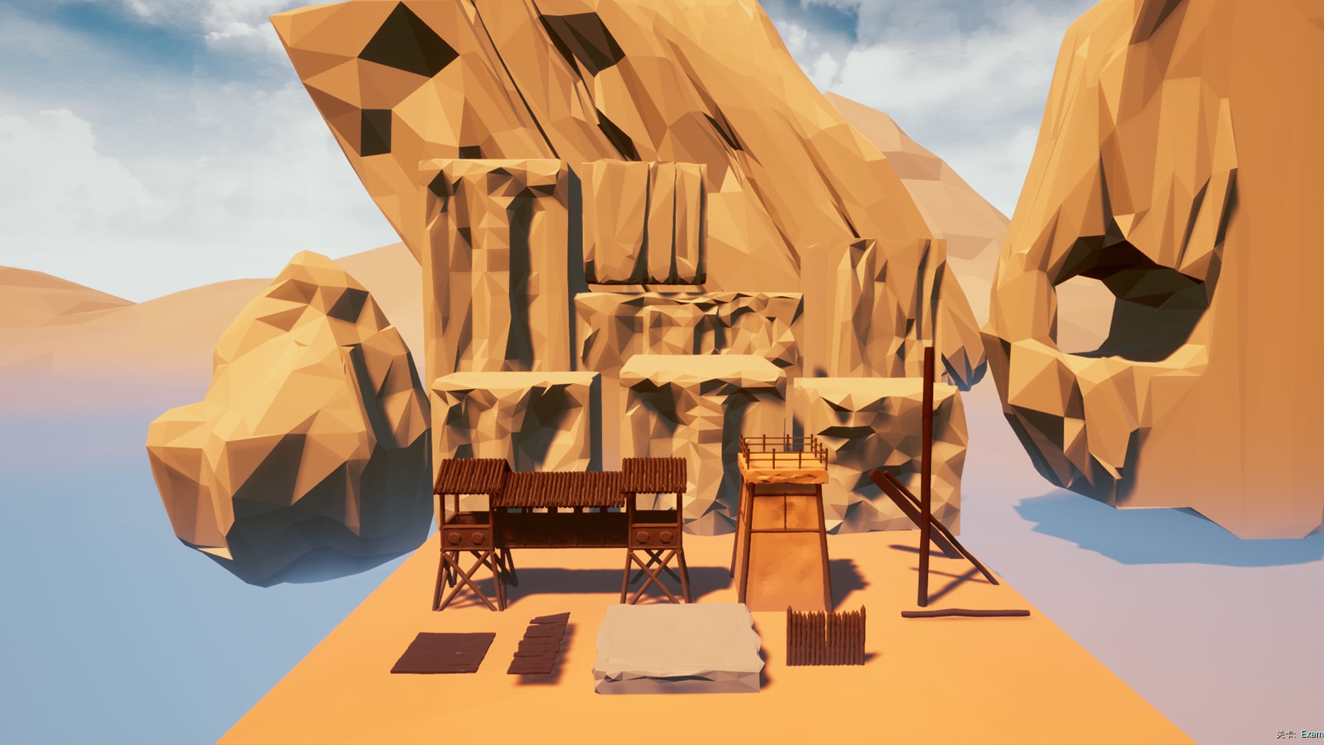 在环境创建的Low Poly Environment Pack - 虚幻引擎商城