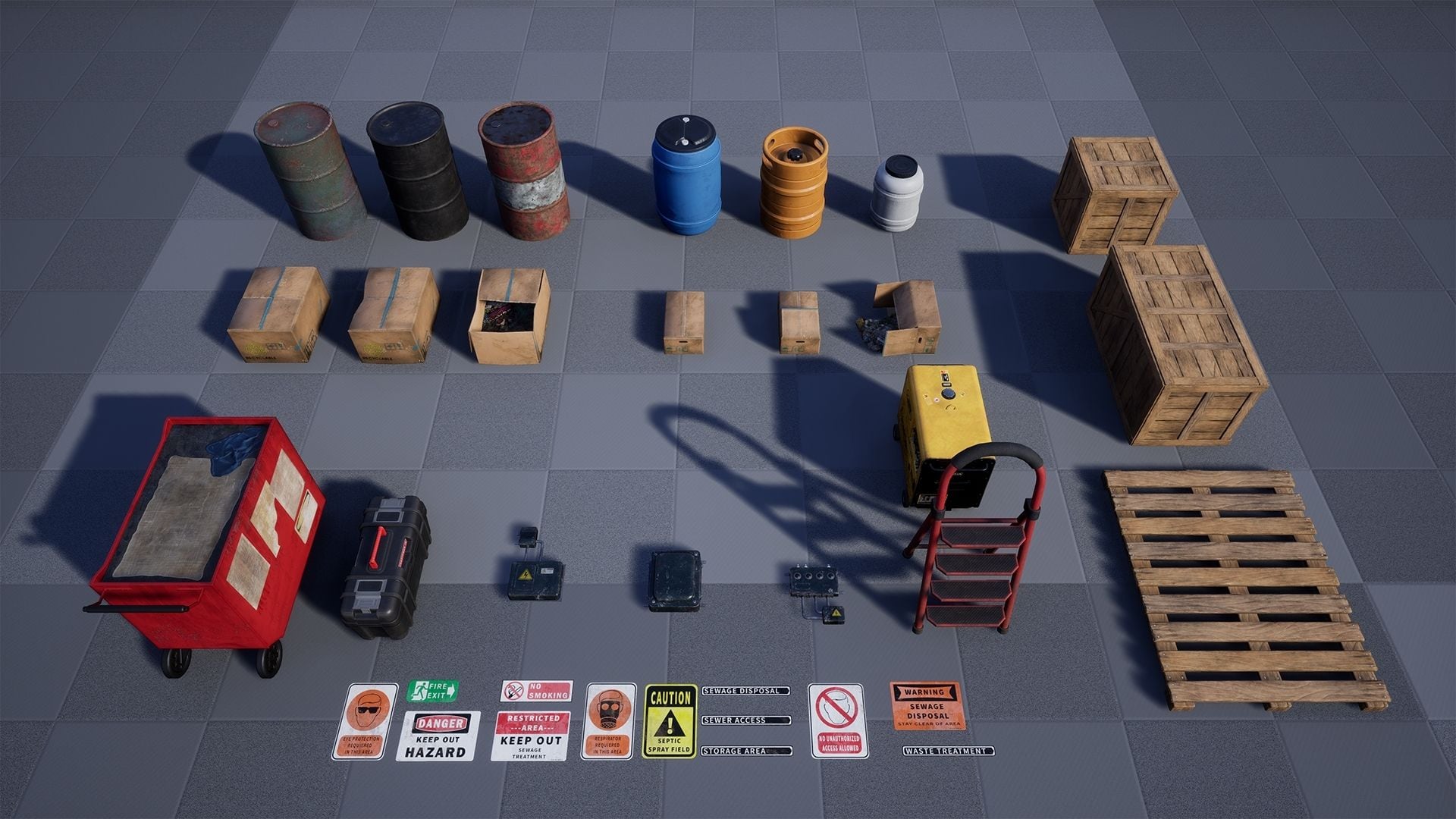 在环境创建的Modular Sewer System Pack - 虚幻引擎商城