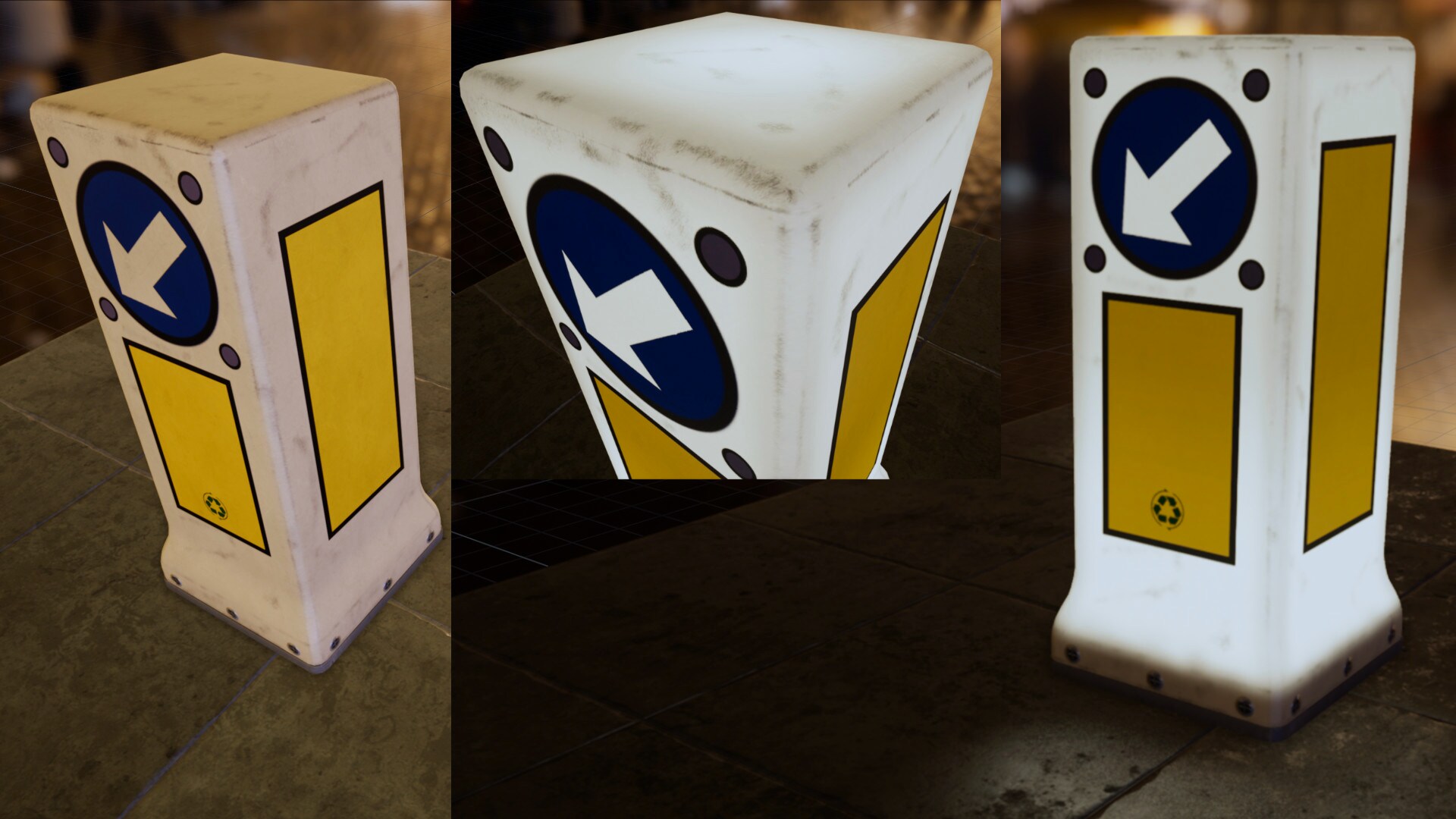 Crazy Insane Bollards Pack in Props - UE Marketplace