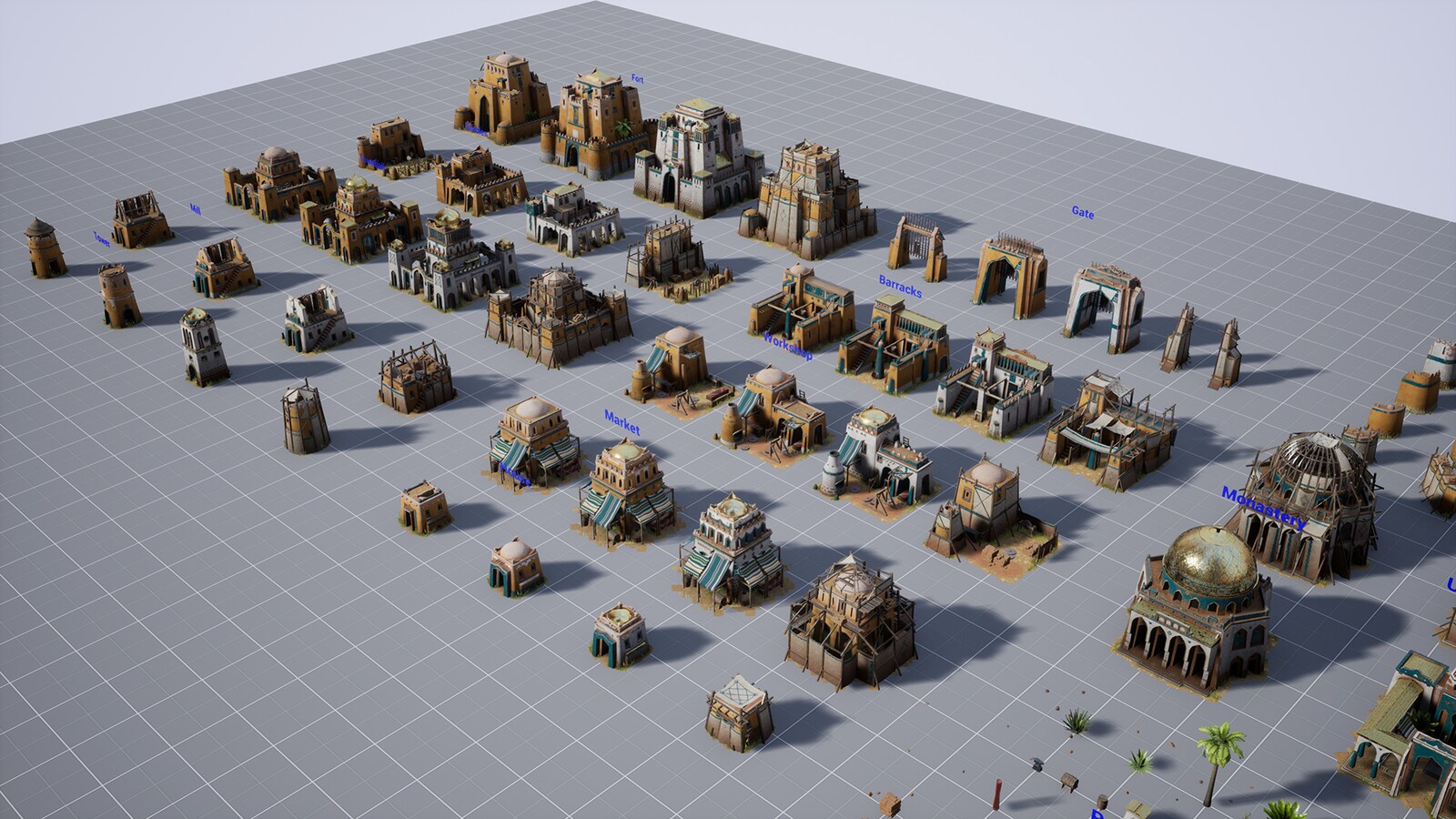 RTS Buildings - Desert in Props - UE Marketplace