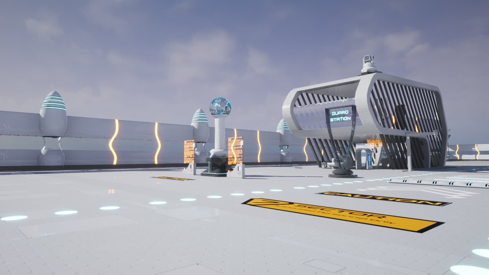 MODULAR FUTURISTIC BASE in Props - UE Marketplace