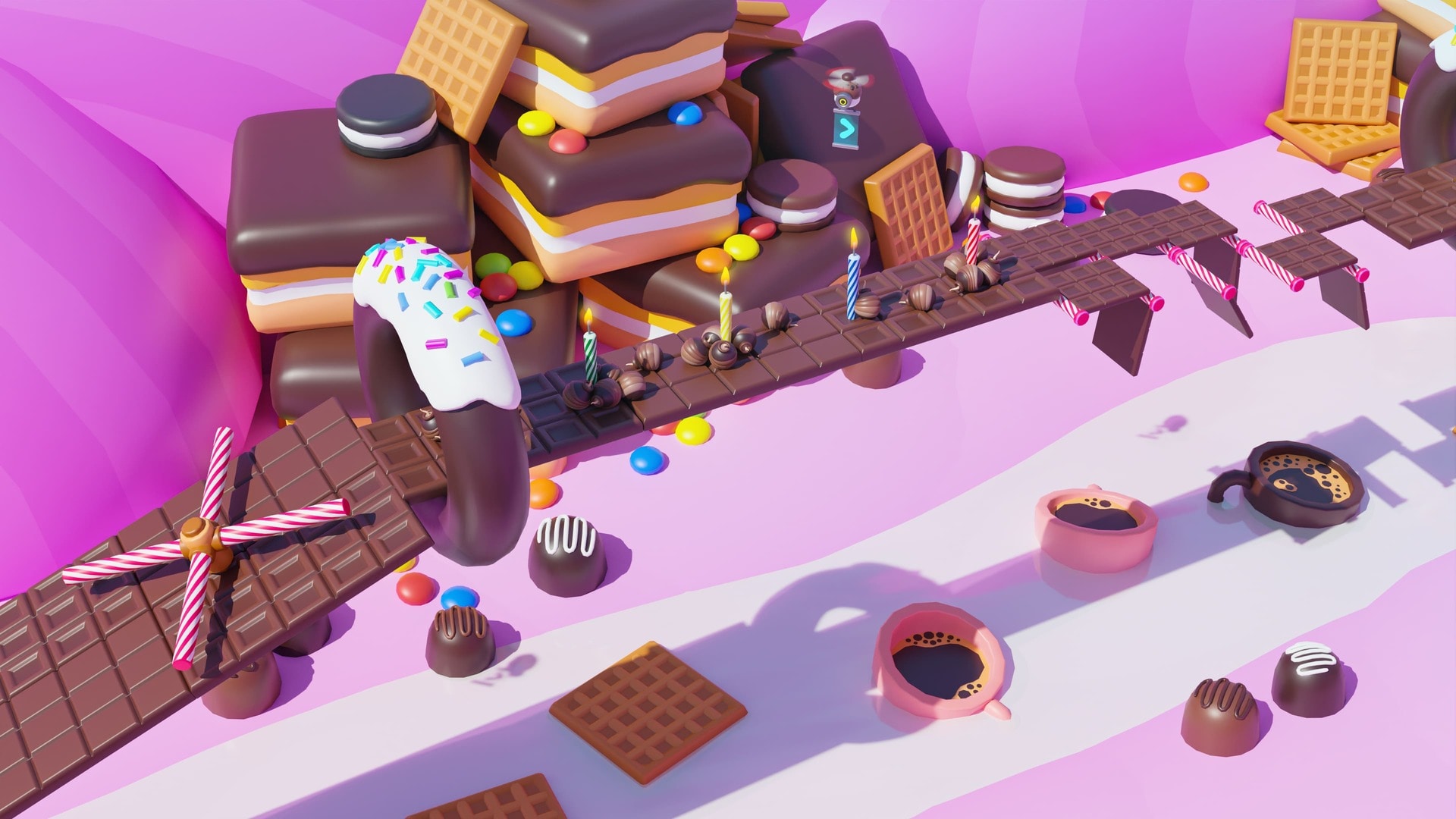 Platformer 3 Chocolate - Low Poly Asset Pack by ithappy in Props - UE ...