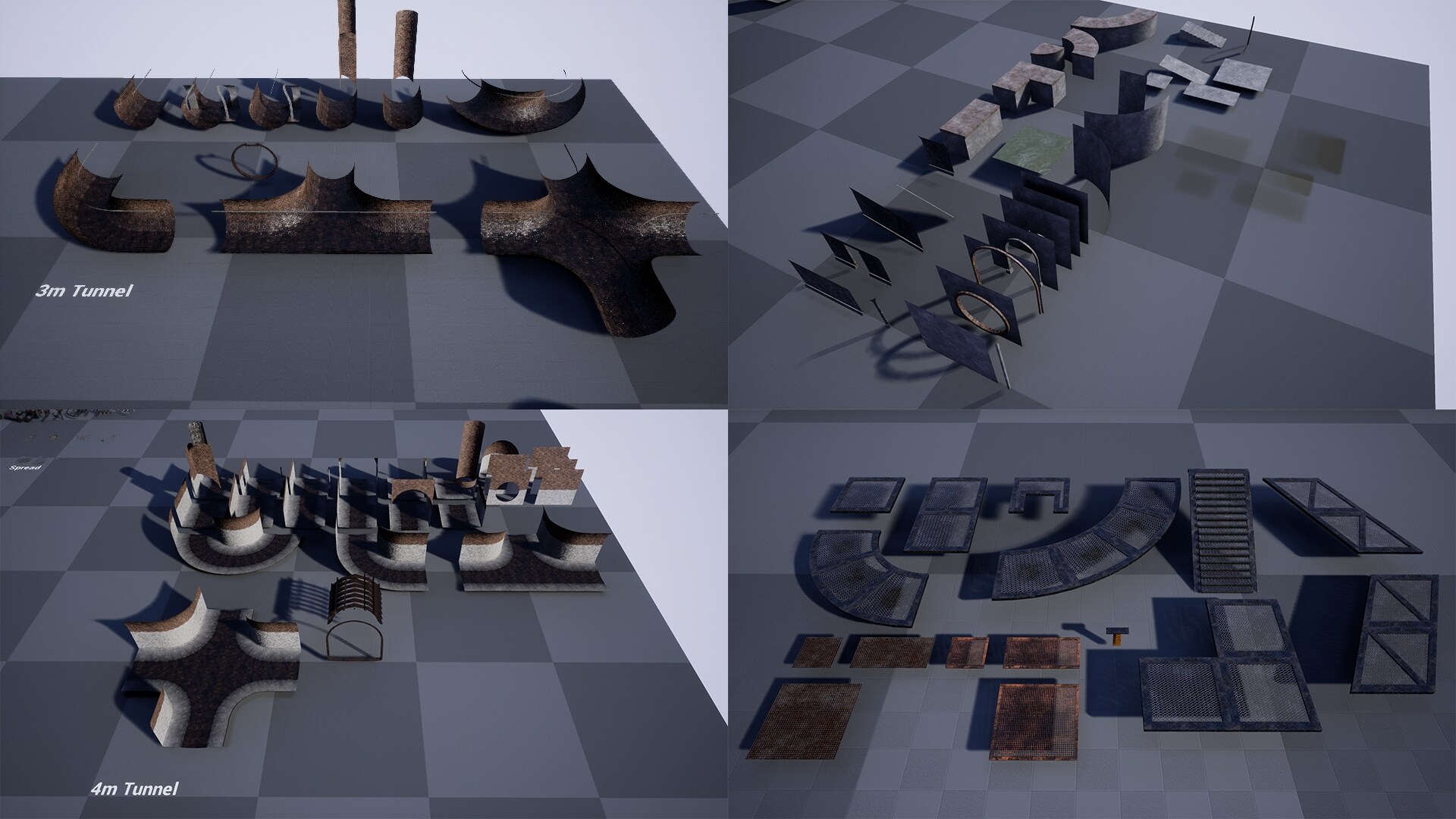 在环境创建的Modular Sewer System Pack - 虚幻引擎商城