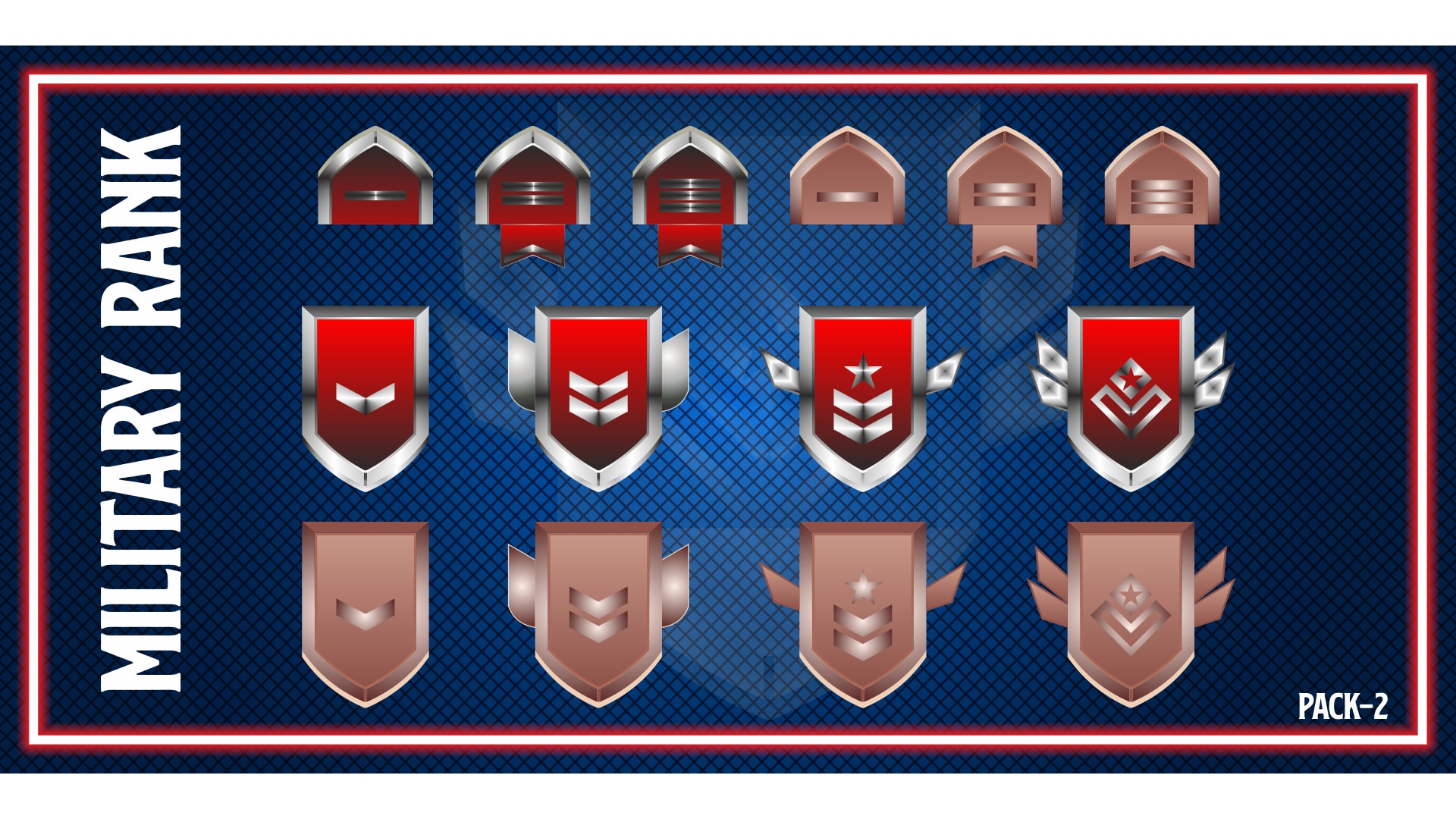 2D Military Rank Sprite Pack 2 in 2D Assets - UE Marketplace