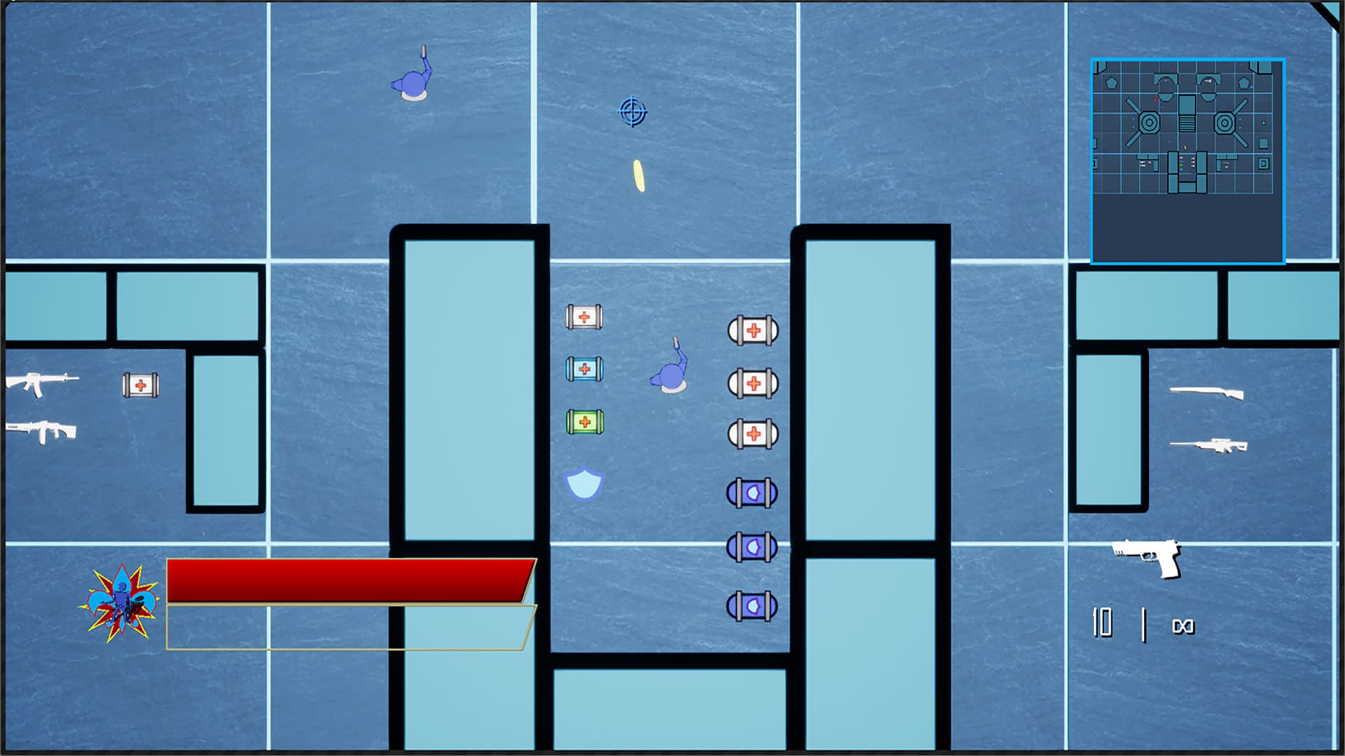 Multiplayer 2D Top Down Shooter Template in Blueprints - UE Marketplace