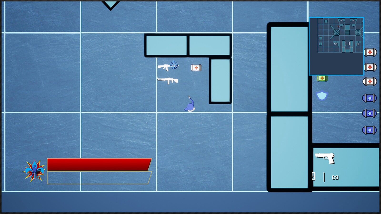 Multiplayer 2D Top Down Shooter Template in Blueprints - UE Marketplace