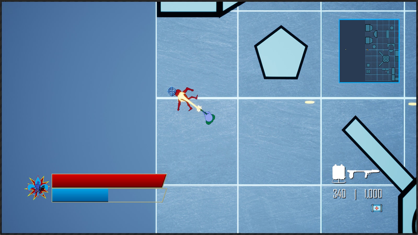 Multiplayer 2D Top Down Shooter Template in Blueprints - UE Marketplace