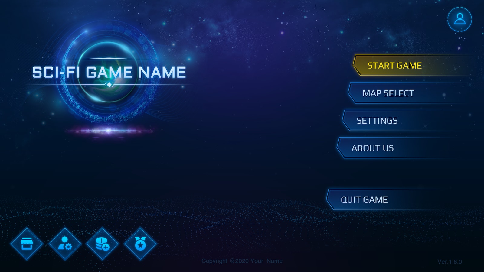SCI-FI UI Pack_V1 Pro in 2D Assets - UE Marketplace