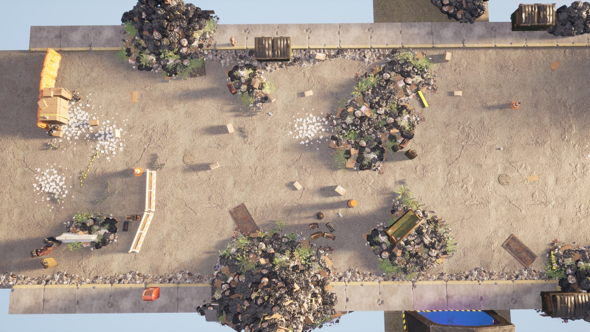 在道具创建的Post-Apocalyptic City Street Props - 虚幻引擎商城