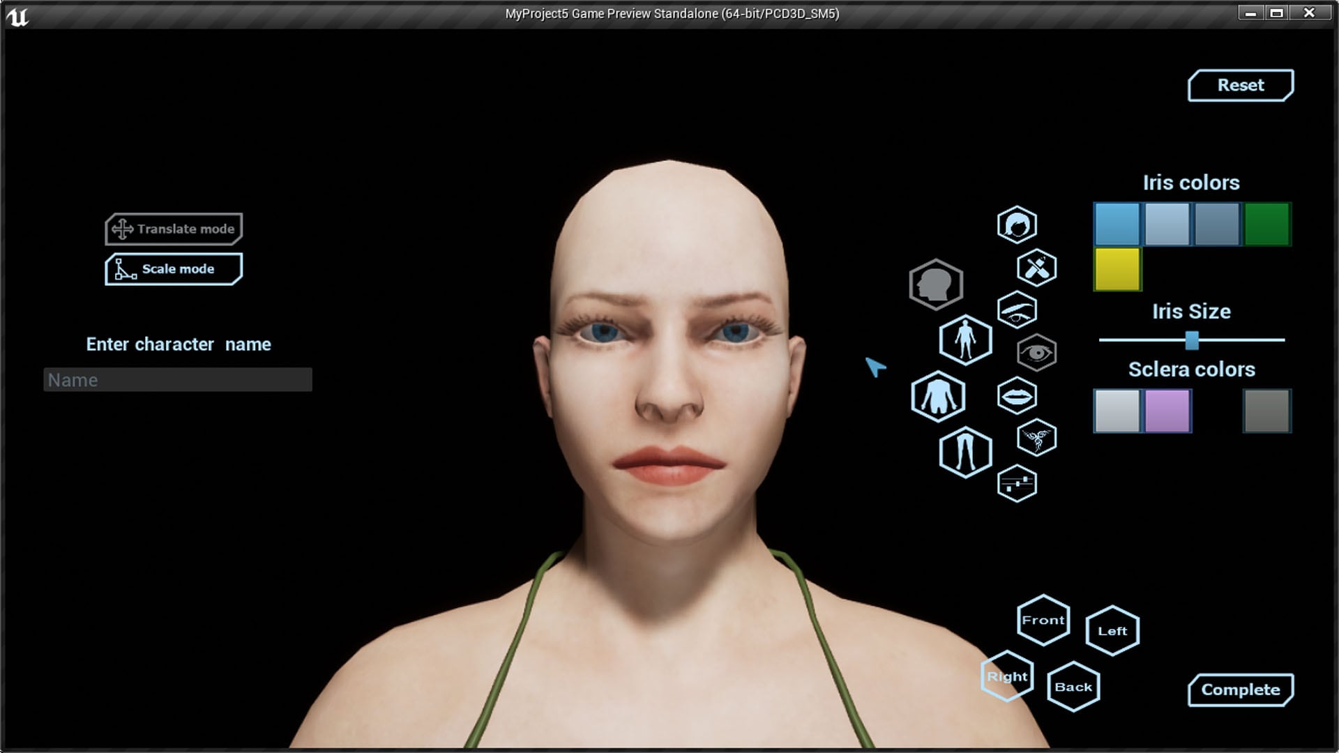 WYSIWYG character customization system, 카테고리 블루프린트 - UE 마켓플레이스