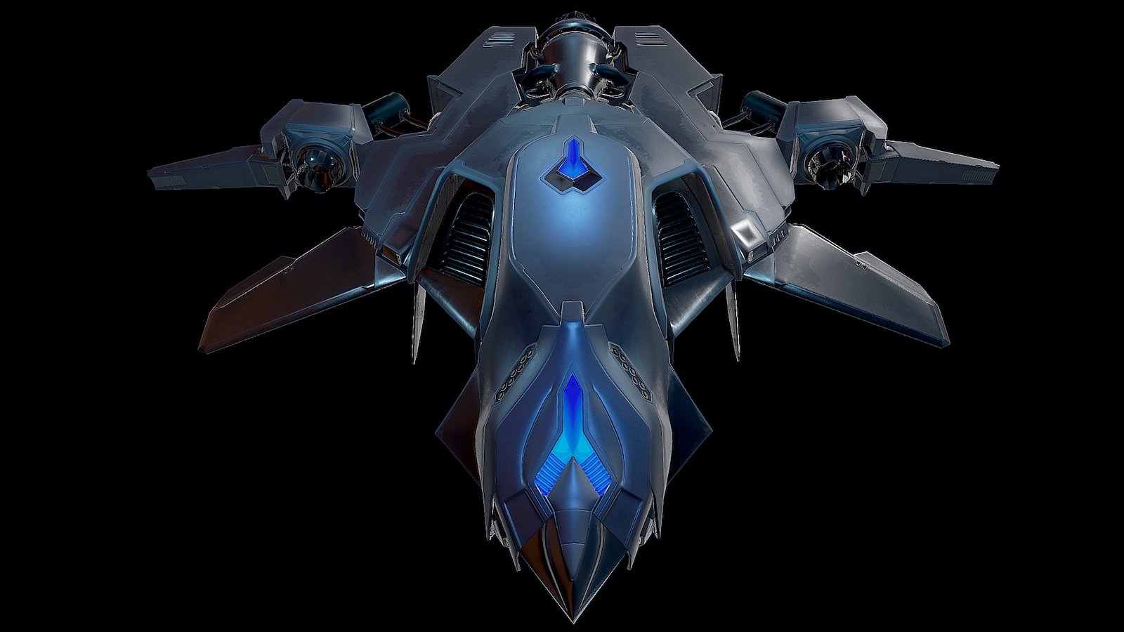 Top-Down Sci-Fi Fighter in Props - UE Marketplace