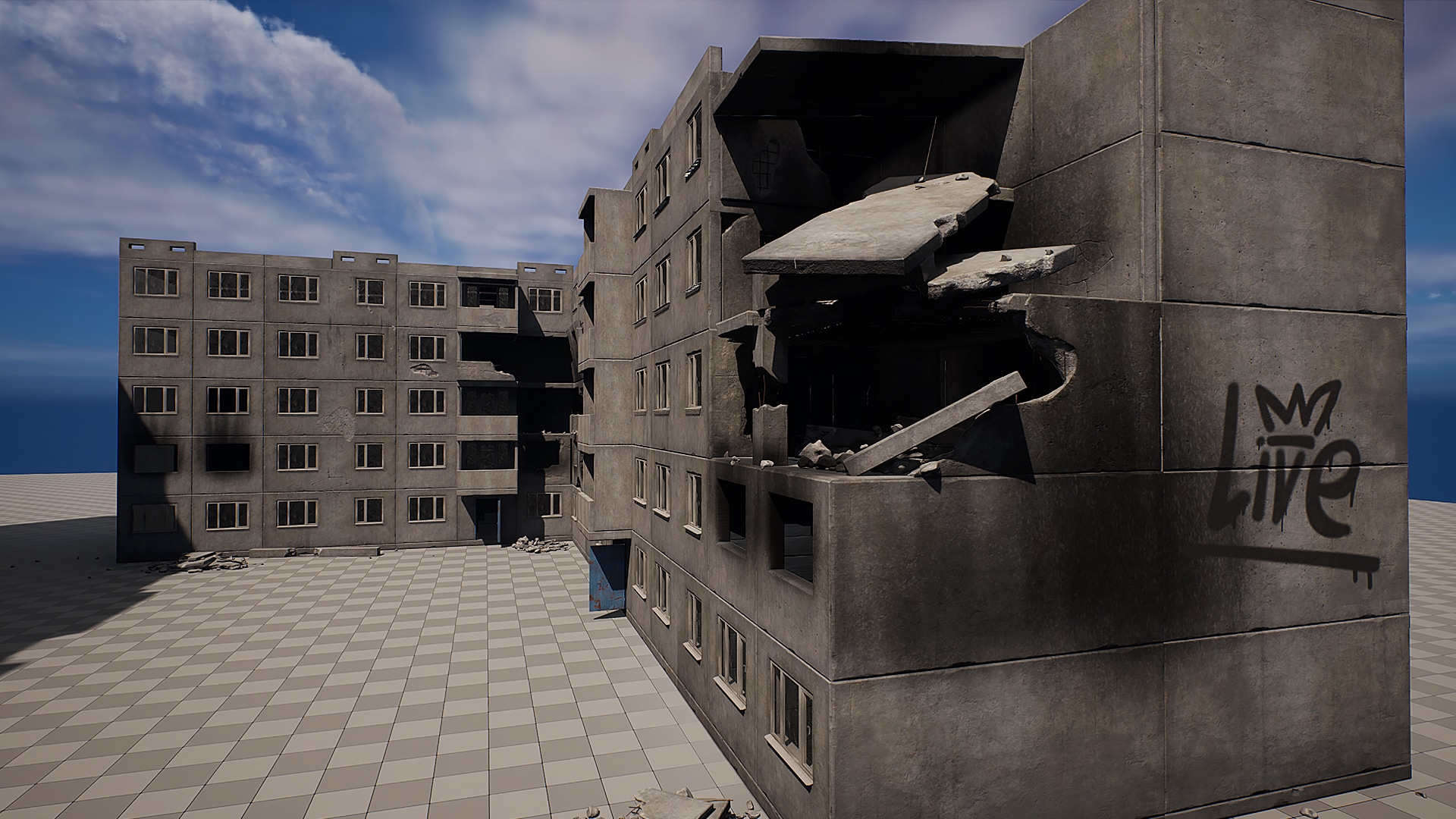 Modular destroy house, 카테고리 소품 - UE 마켓플레이스