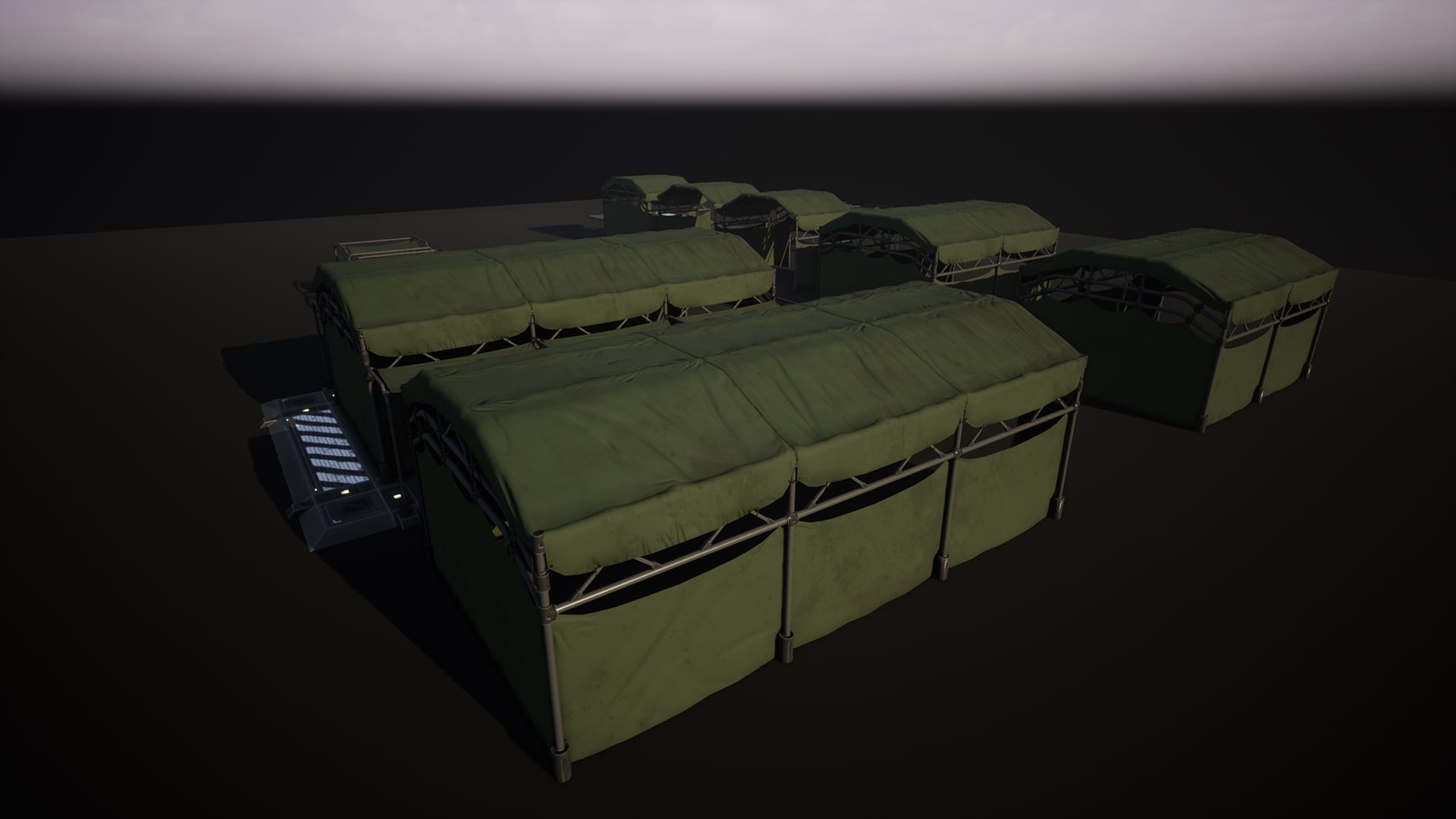 在道具创建的Modular Sci-Fi/Futuristic Military Tent - 虚幻引擎商城 在道具创建的Modular Sci-Fi/Futuristic Military Tent - 虚幻引擎商城
