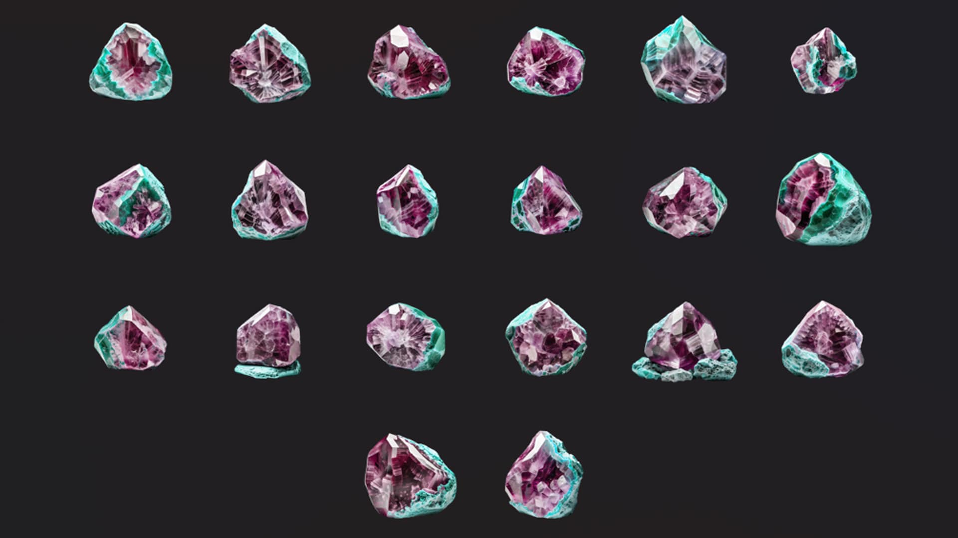 Mineral Stones PNG Set in 2D Assets - UE Marketplace