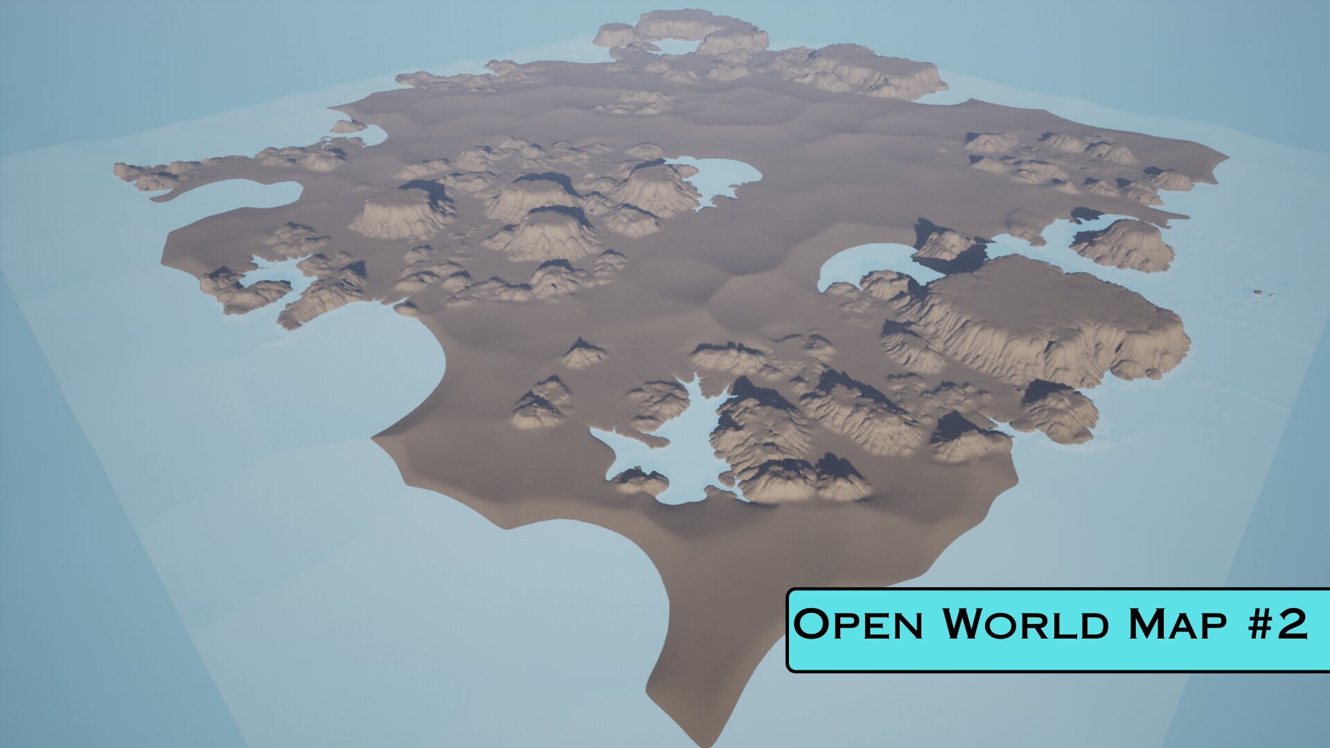 在贴图创建的Open World Heightmaps - 虚幻引擎商城